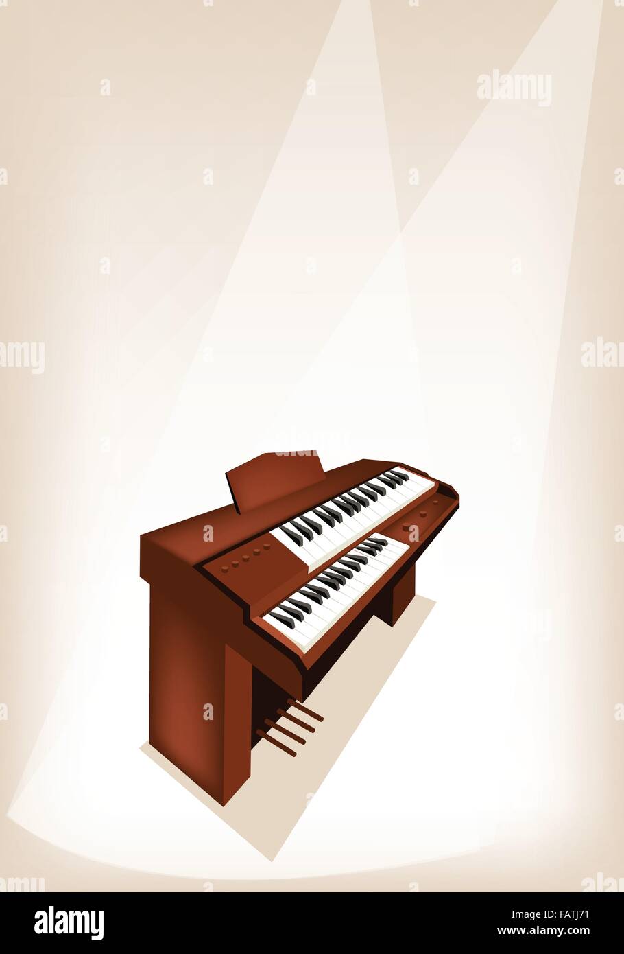 Old pipe organ Stock Vector Images - Alamy