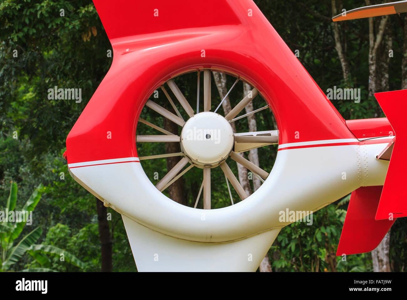 helicopter, Details of the rotor and part of the body of modern ...
