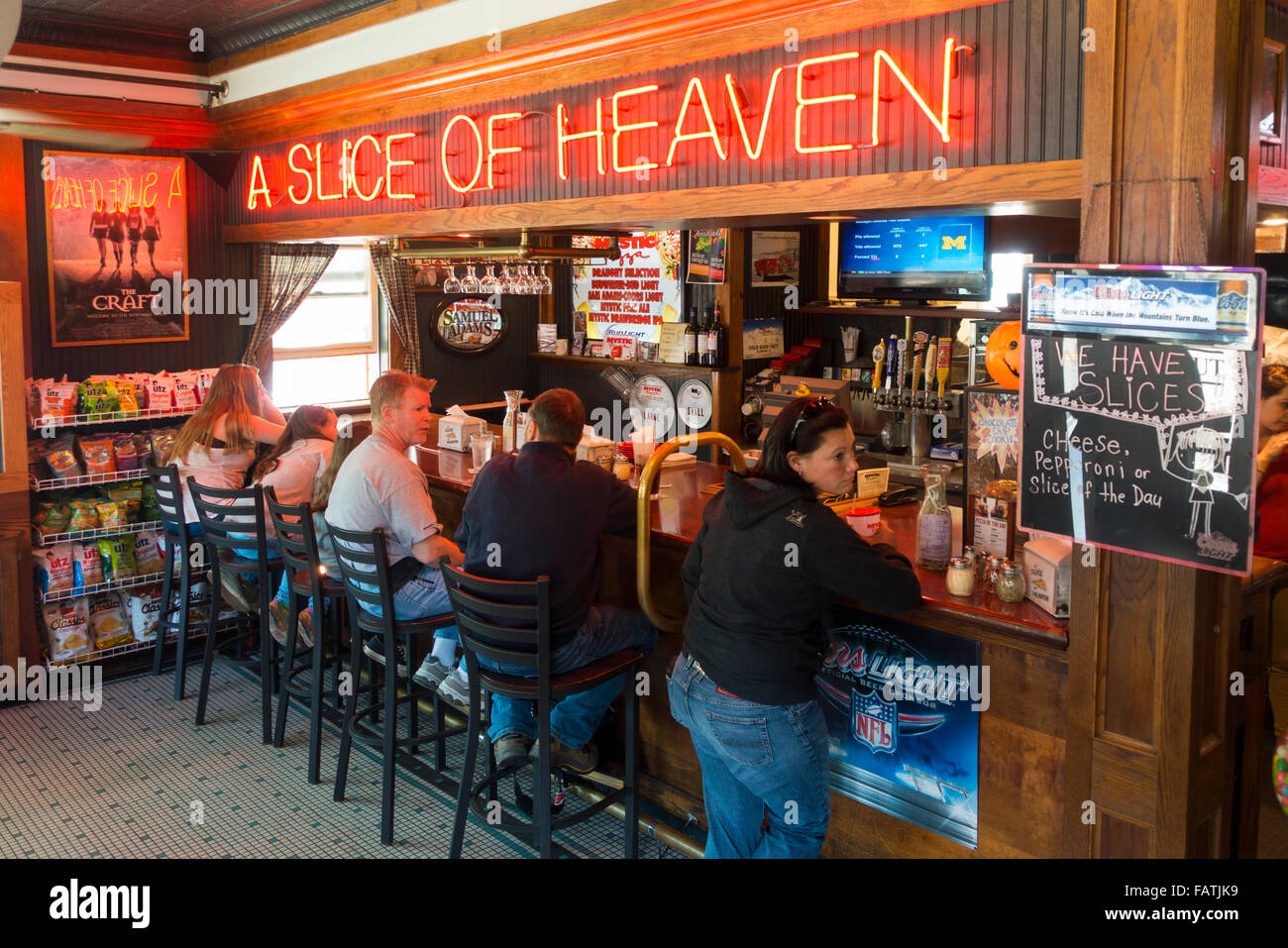 Mystic pizza CT Stock Photo - Alamy