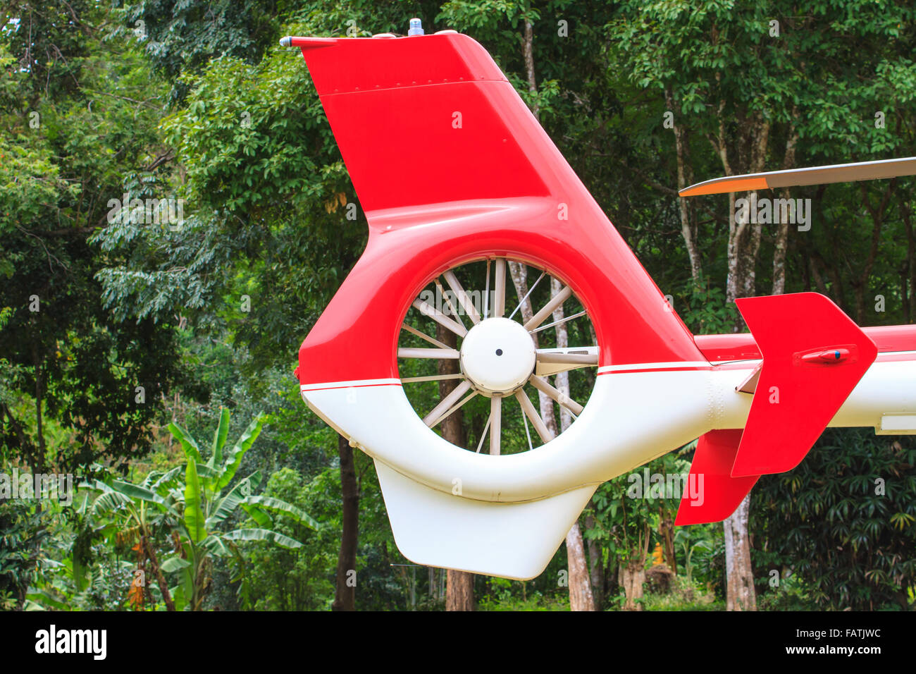 helicopter, Details of the rotor and part of the body of modern ...