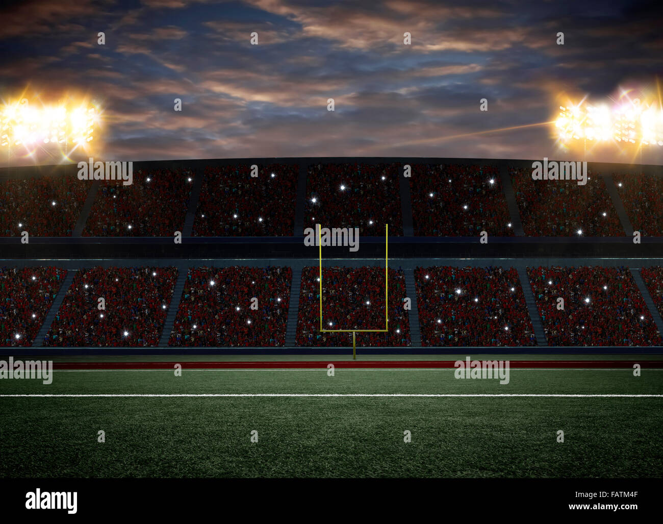 Football stadium fans wearing red hi-res stock photography and images ...