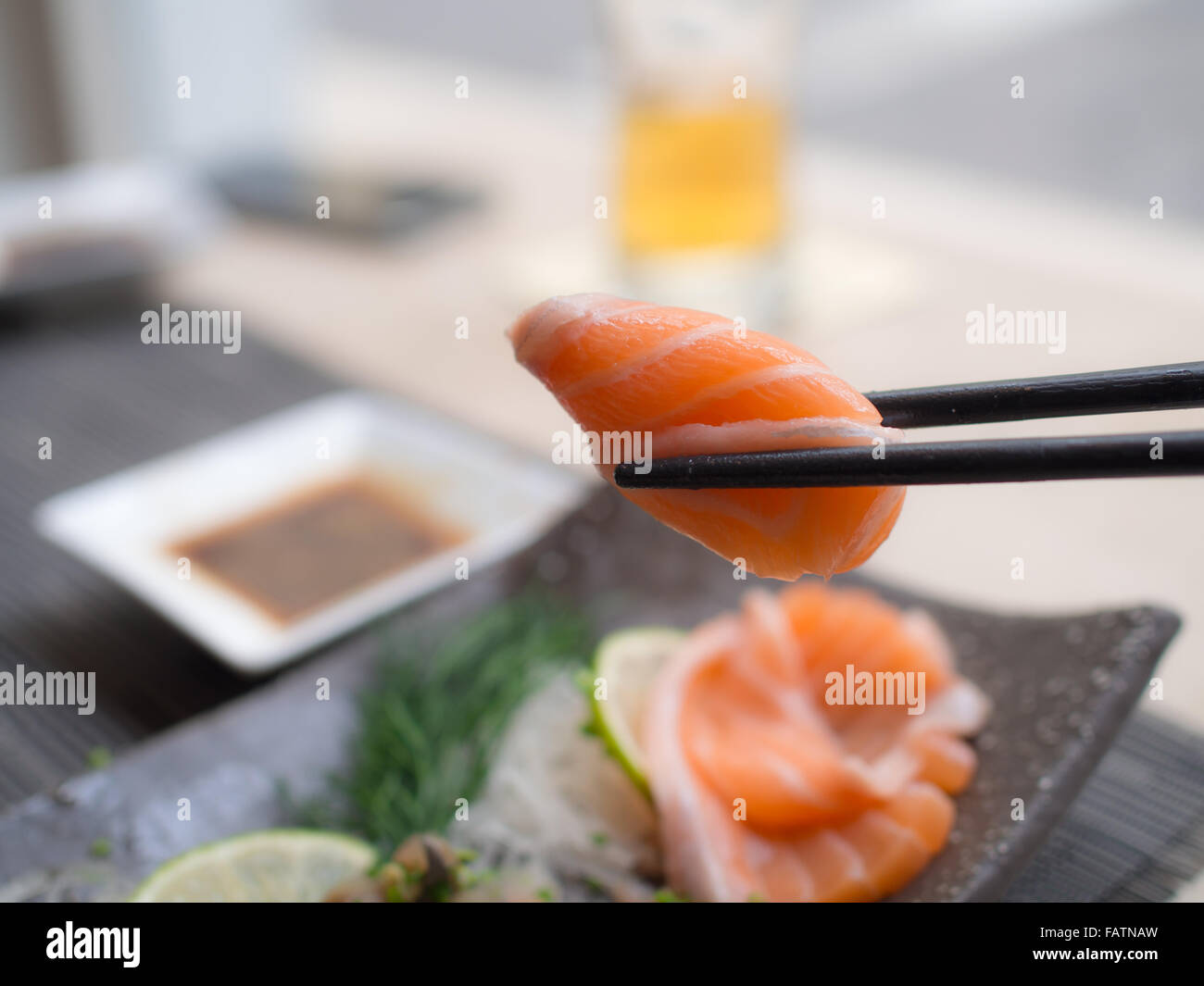 Japanese raw fish. Also known as Sashimi Stock Photo - Alamy