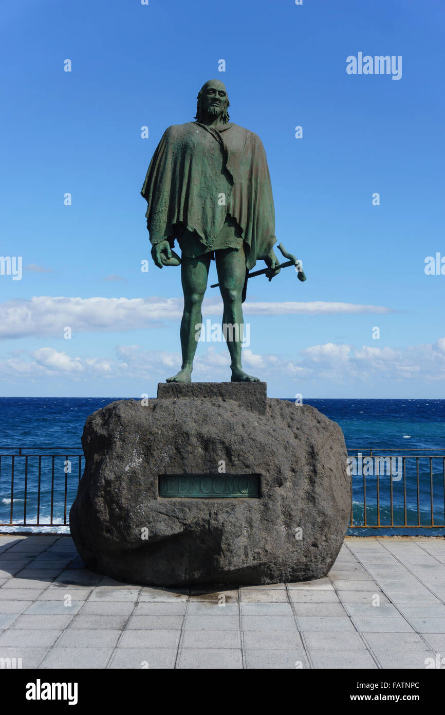 Tenerife, Canary Islands - Candelaria. Statues of the aboriginal ...