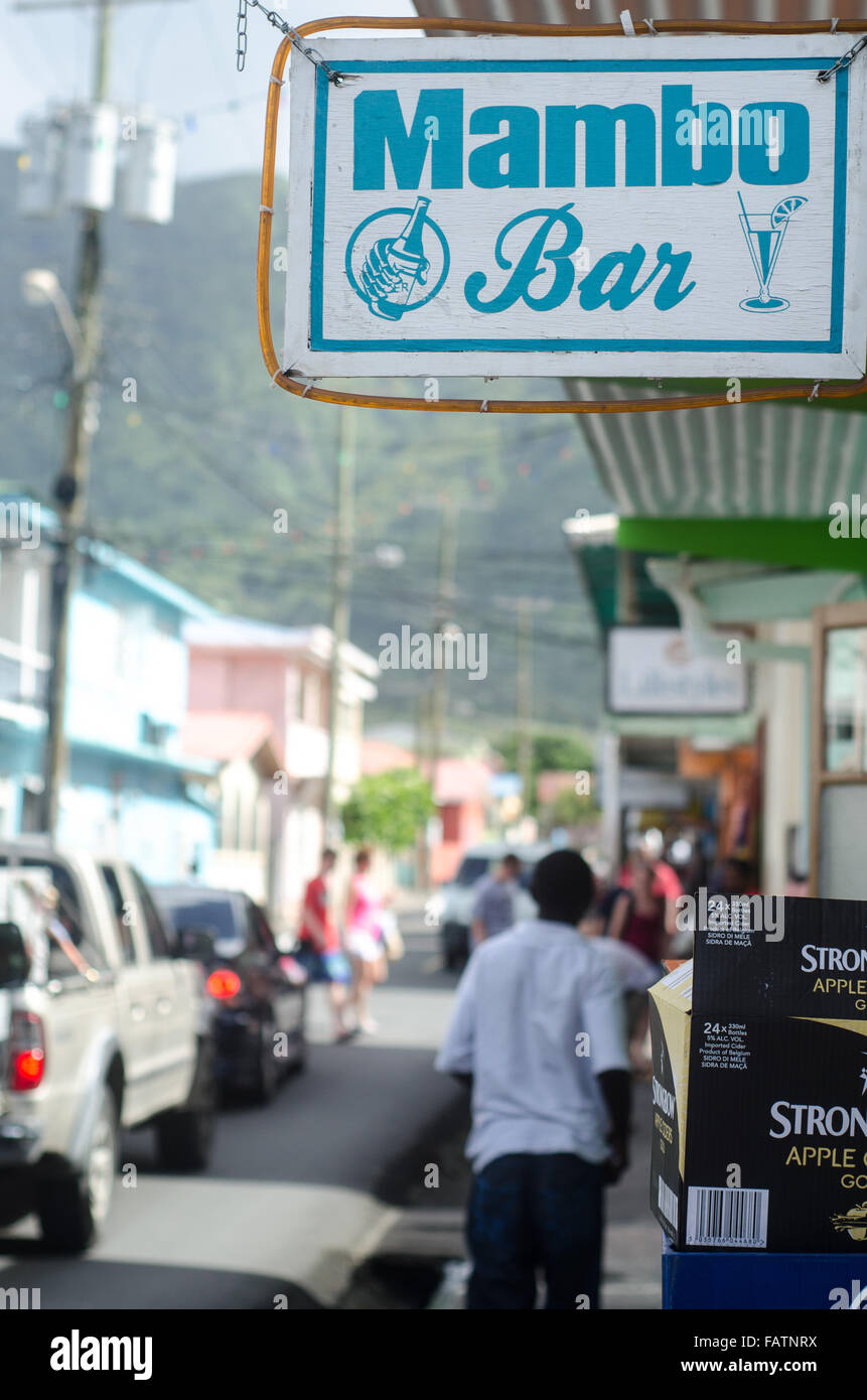 mambo bar in soufriere st lucia Stock Photo - Alamy