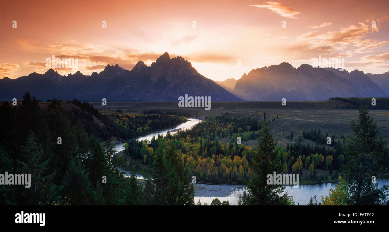 Oxbow bend sunrise snake river hi-res stock photography and images - Alamy
