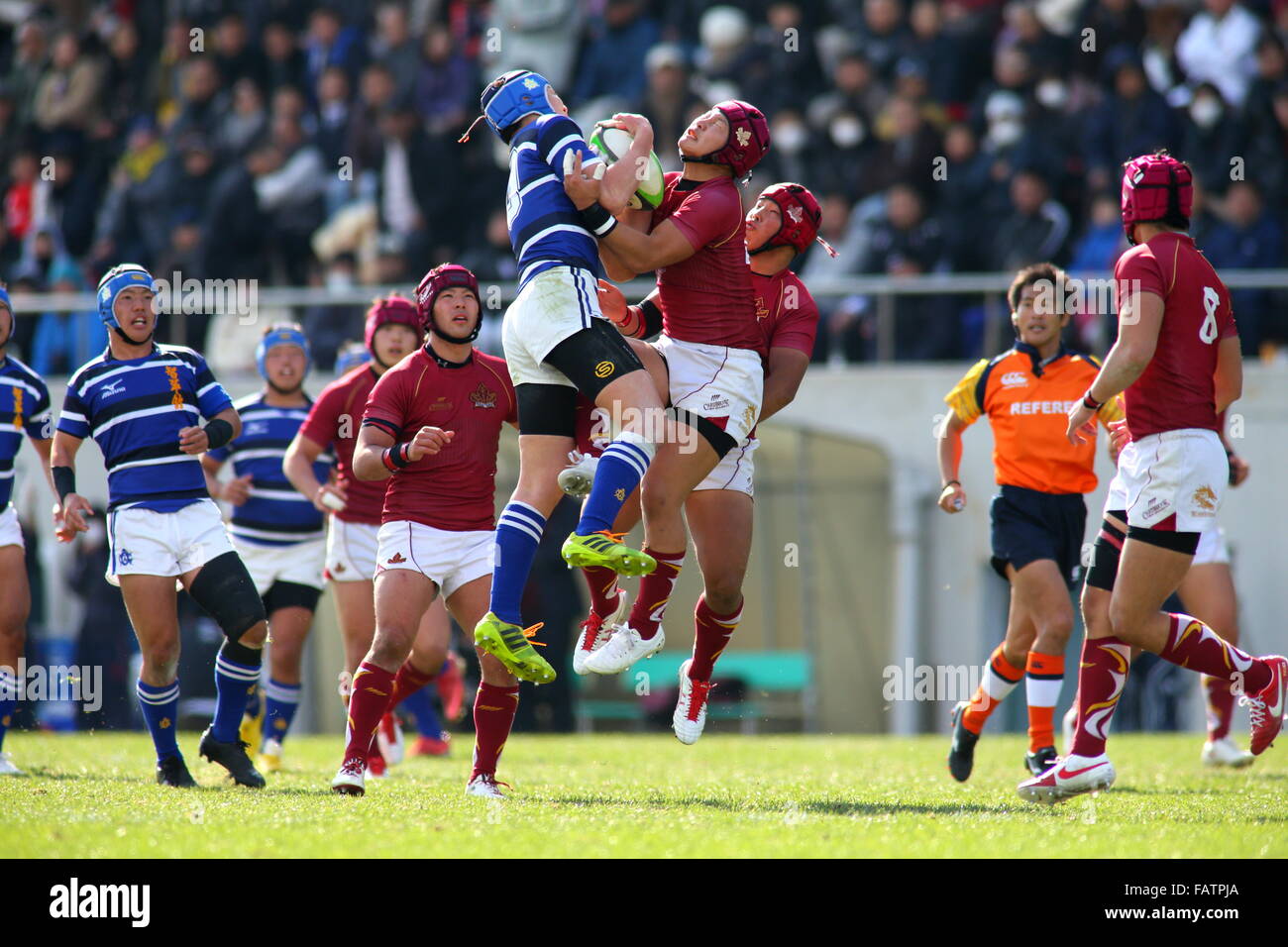 Osaka, Japan. 1st Jan, 2016. (L-R) Shyuhei Yao, Takeru Nakagawa Rugby ...