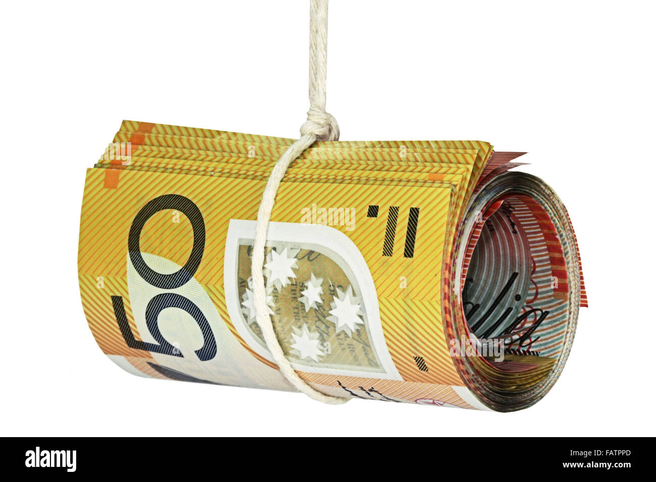 money hanging on a string Stock Photo - Alamy