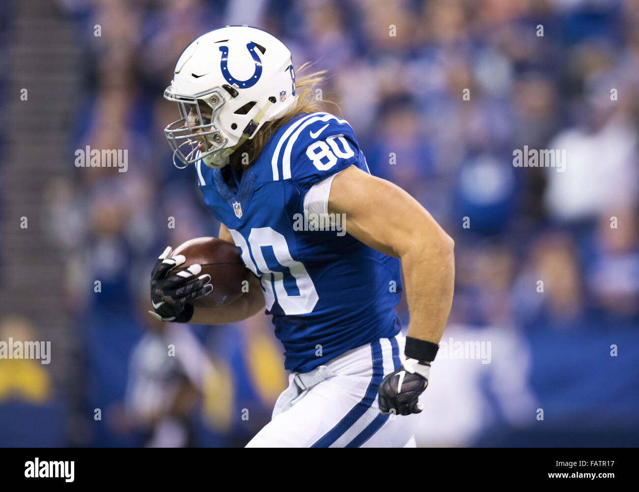 Indianapolis, Indiana, USA. 03rd Jan, 2016. Indianapolis Colts tight ...