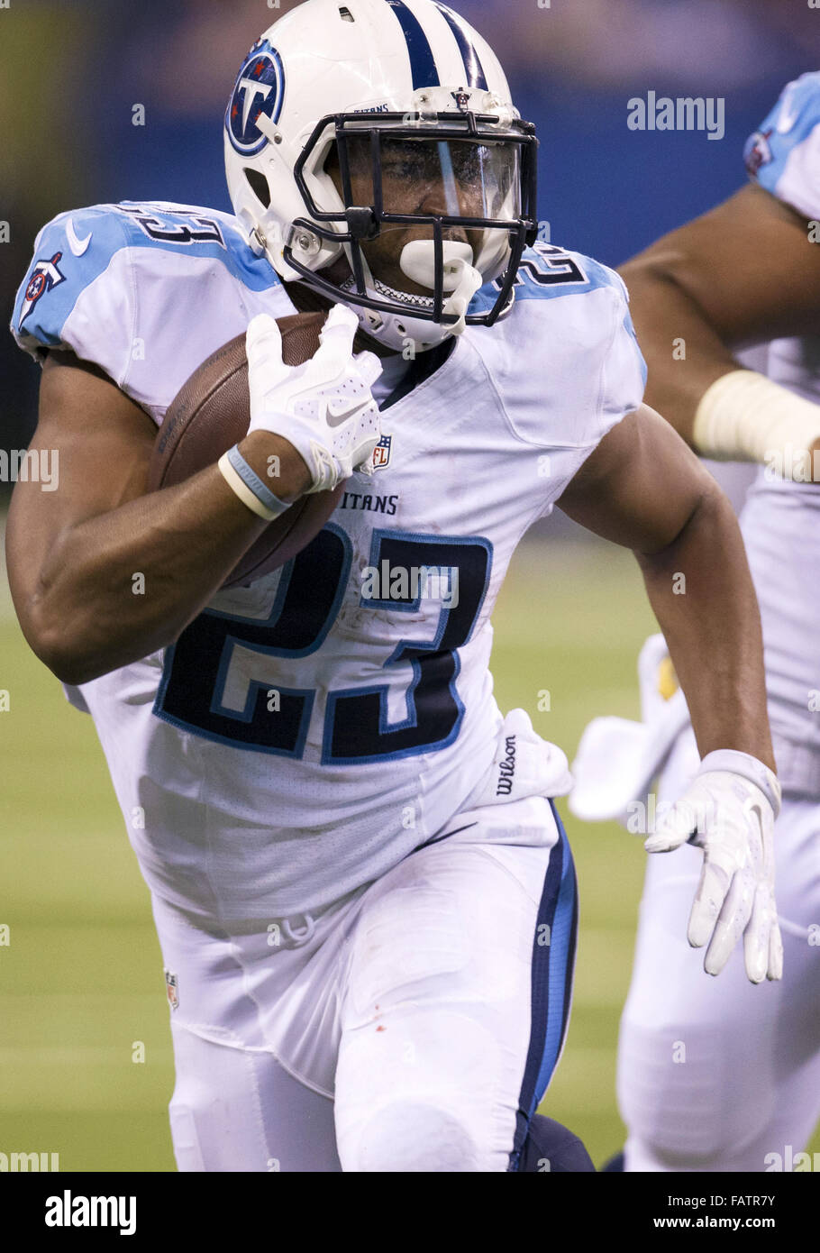 Indianapolis, Indiana, USA. 03rd Jan, 2016. Tennessee Titans running ...