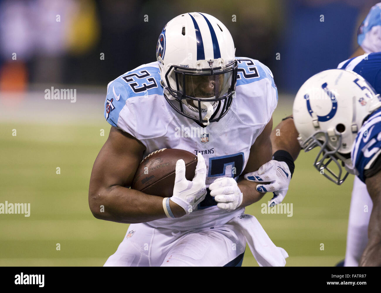Indianapolis, Indiana, USA. 03rd Jan, 2016. Tennessee Titans running ...