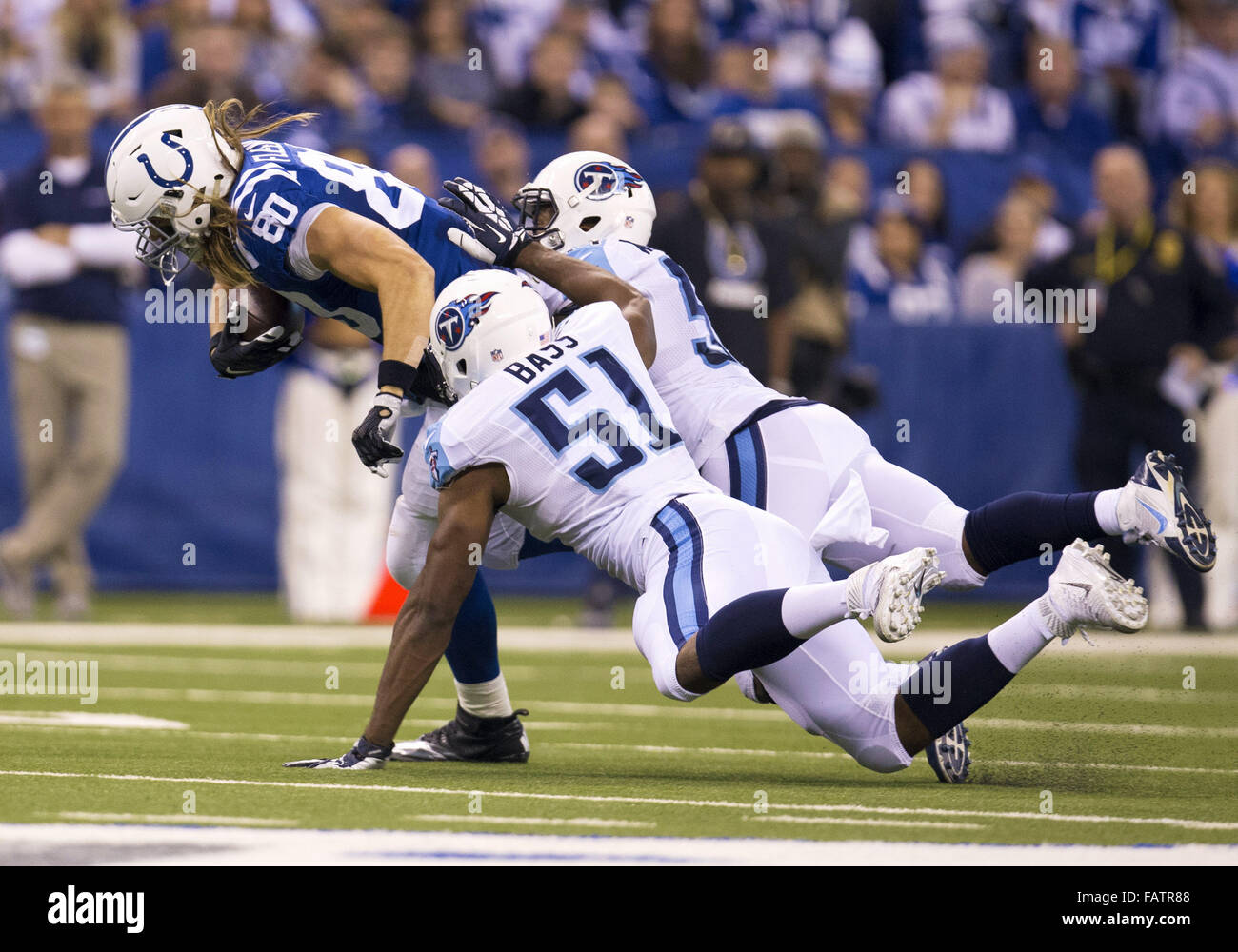 Indianapolis, Indiana, USA. 03rd Jan, 2016. Indianapolis Colts tight ...