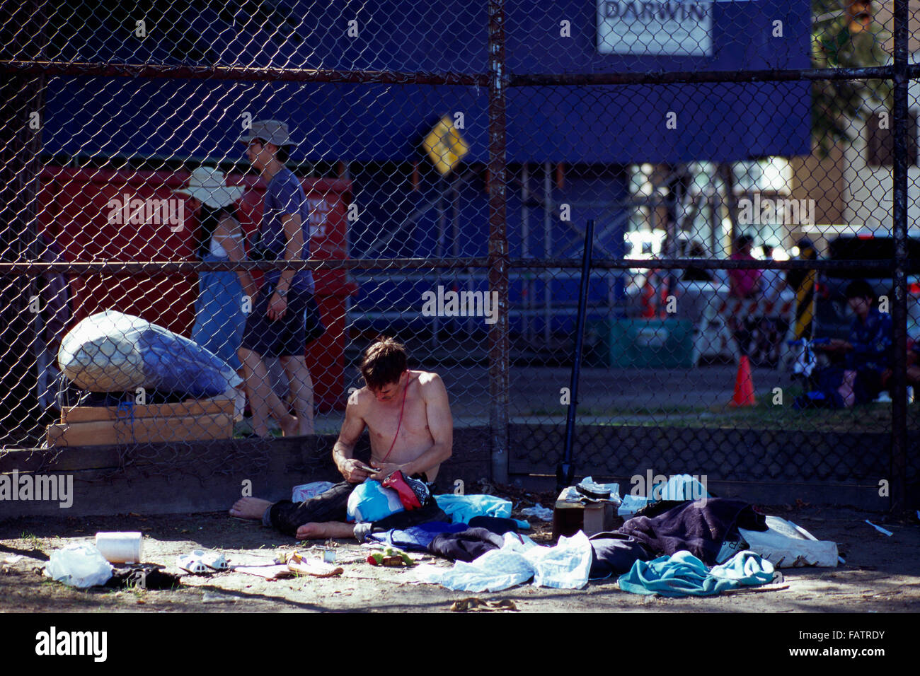 Homeless Man living on Sidewalk, Downtown Eastside Vancouver, BC ...