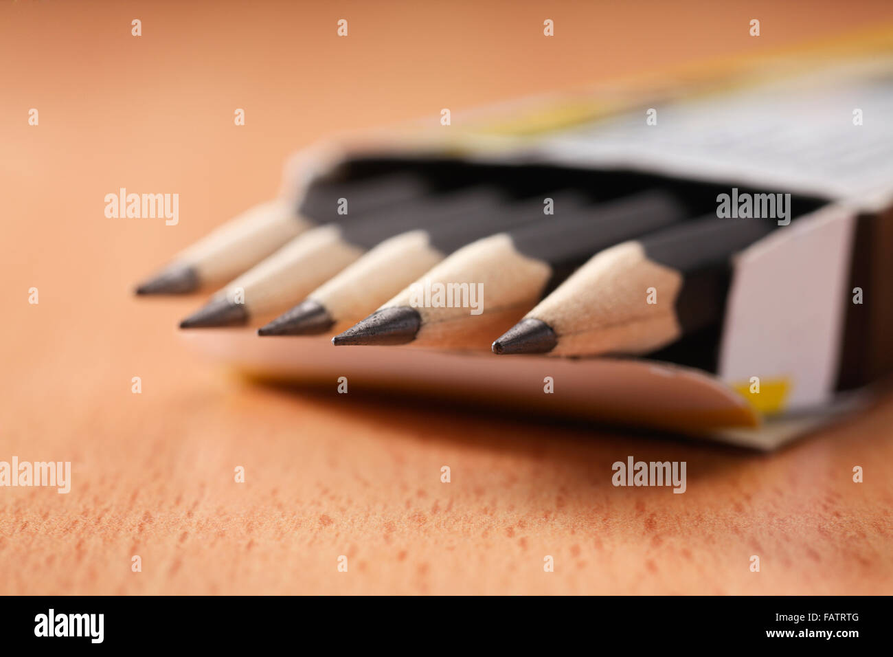 Wooden pencil box hi-res stock photography and images - Alamy