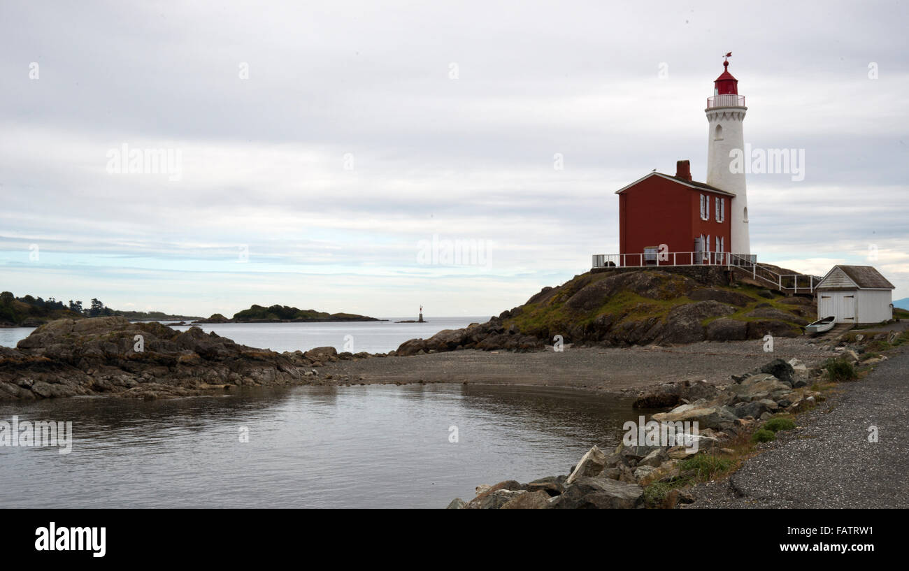Fisgard Lighthouse in Victoria,Vancouver island Stock Photo - Alamy