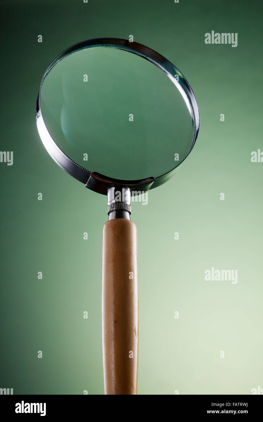 stock image of the magnifier Stock Photo - Alamy