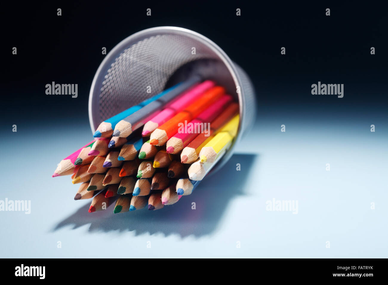 stock image of bunch of color pencil Stock Photo - Alamy