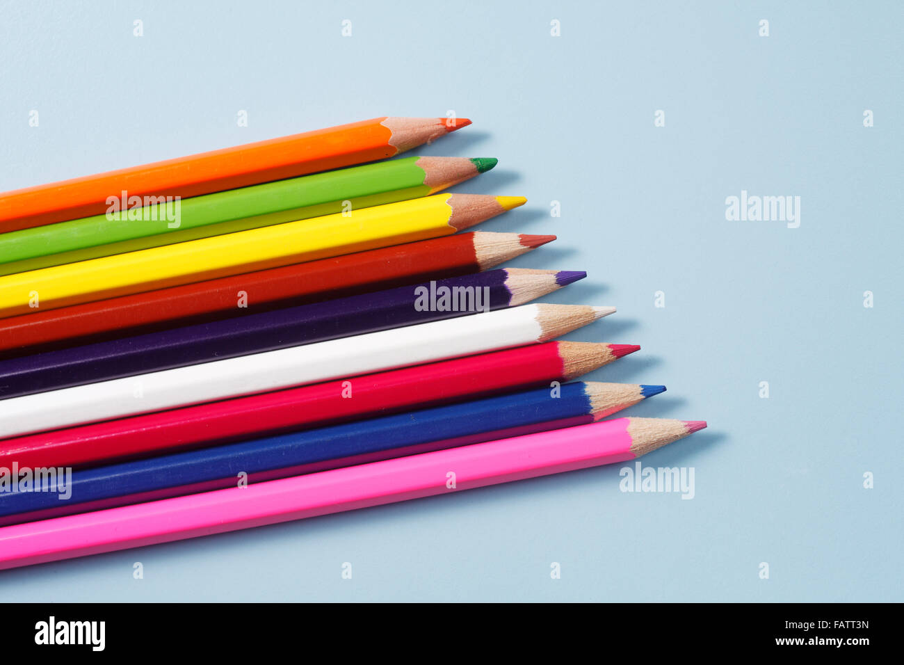 bunch of the color pencil Stock Photo - Alamy