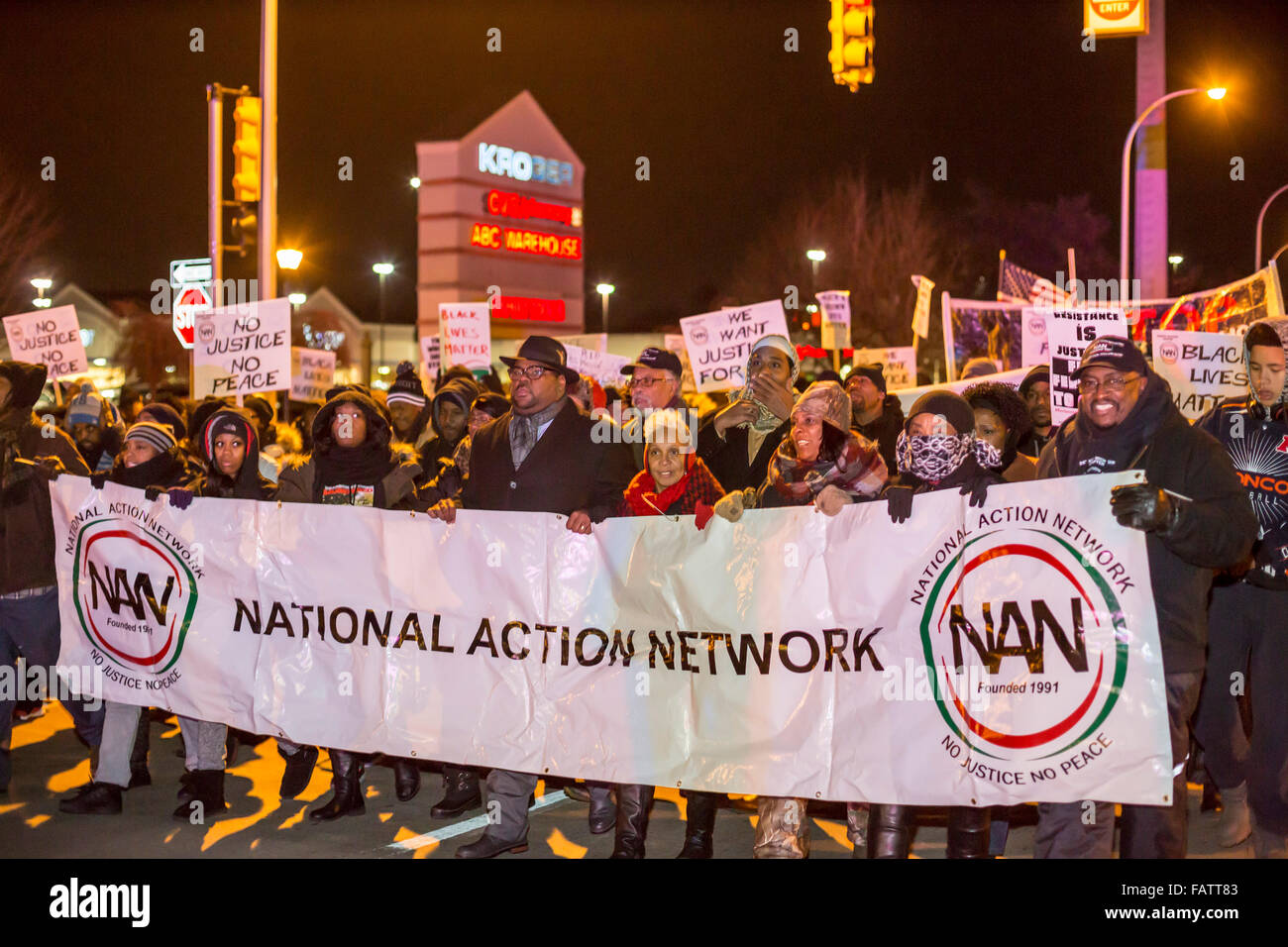 Dearborn, Michigan, USA. 4th January, 2016. Civil rights activists ...