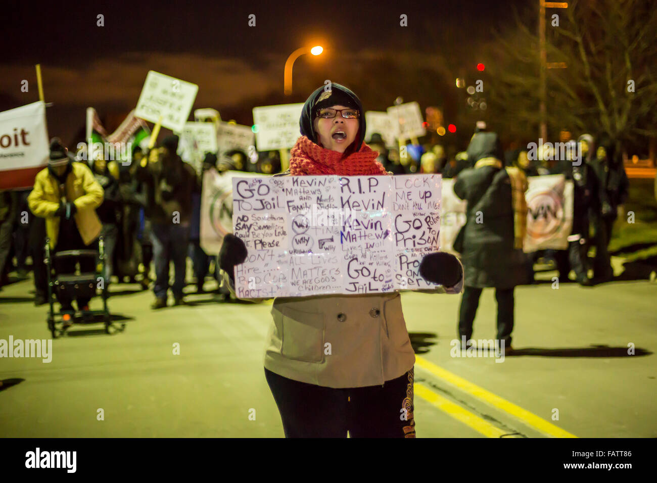 Dearborn, Michigan, USA. 4th January, 2016. Civil rights activists ...