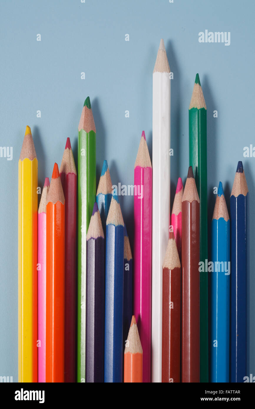 bunch of the color pencil Stock Photo - Alamy