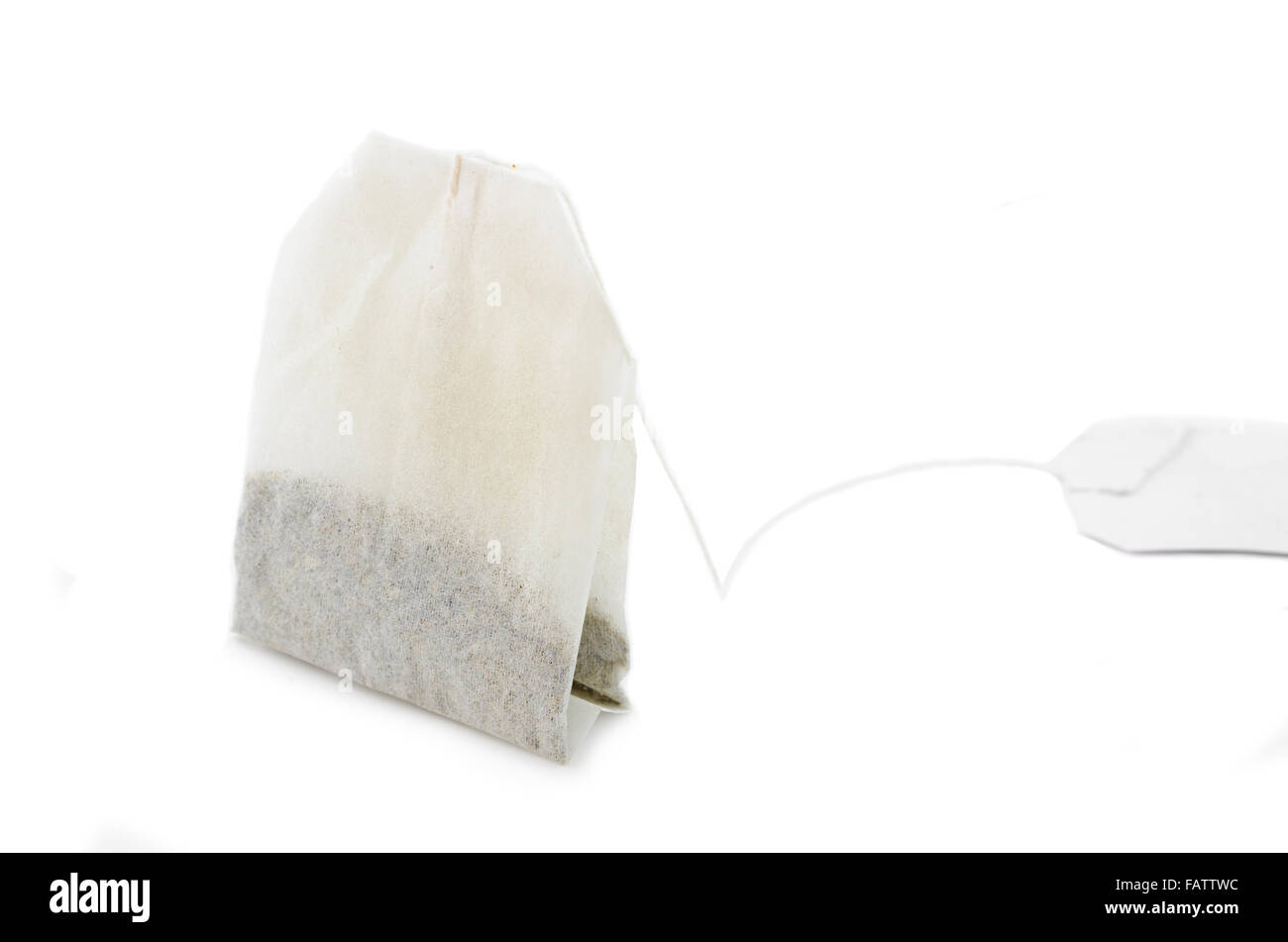 Tea bag on white background Stock Photo - Alamy