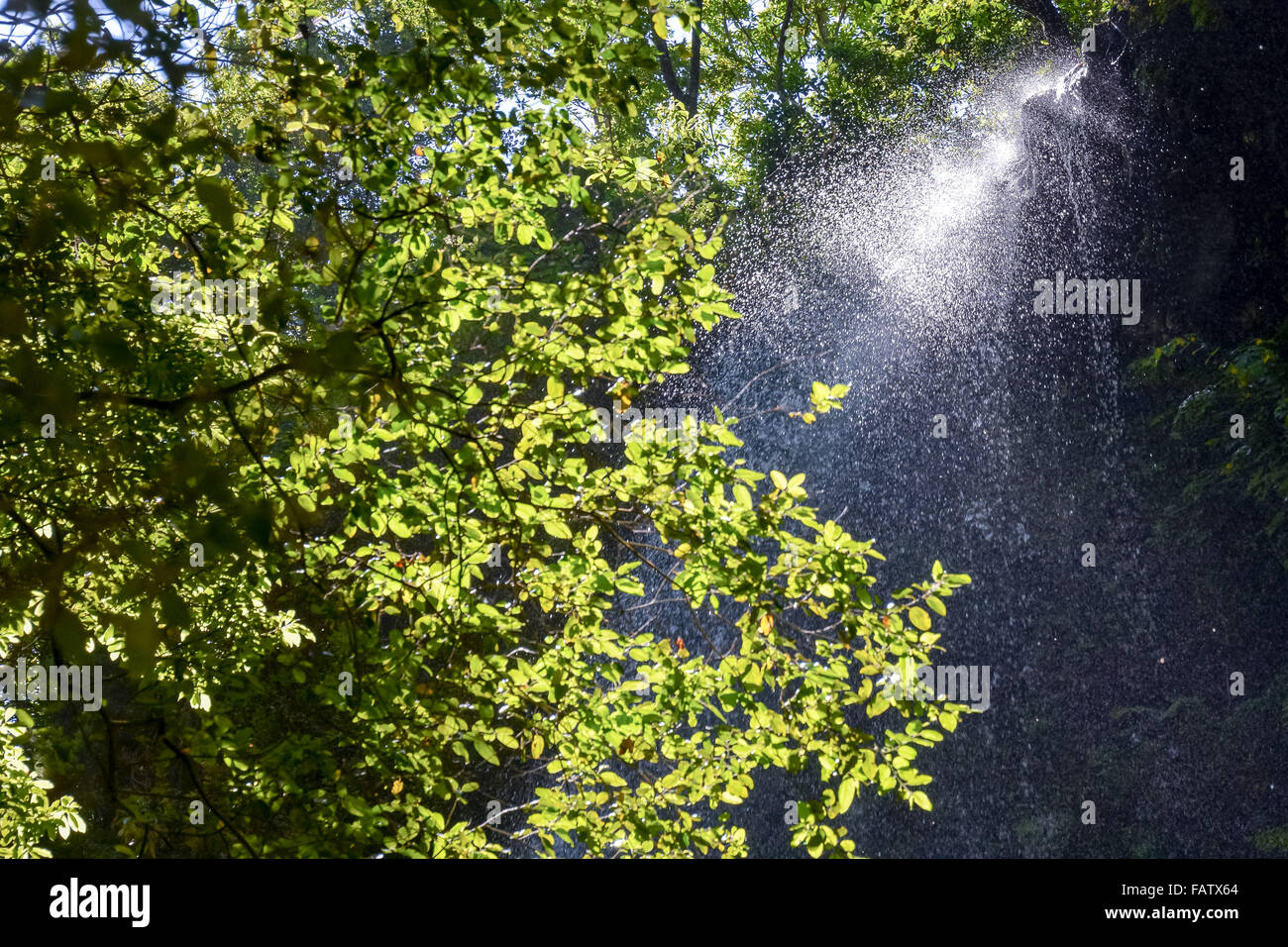 Water Splash Waterfall Stock Photo - Alamy