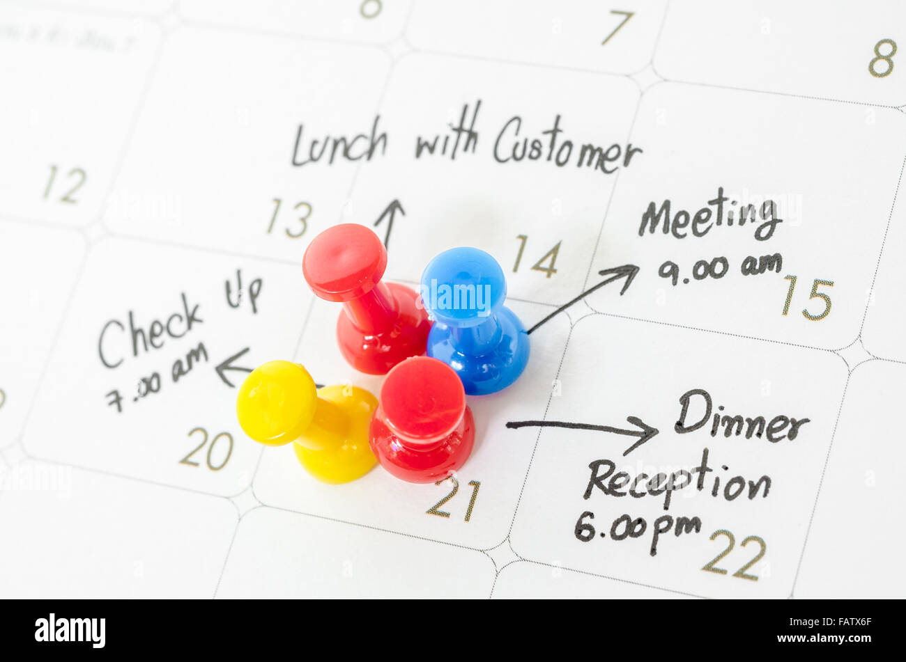 Schedule diary calendar hi-res stock photography and images - Alamy