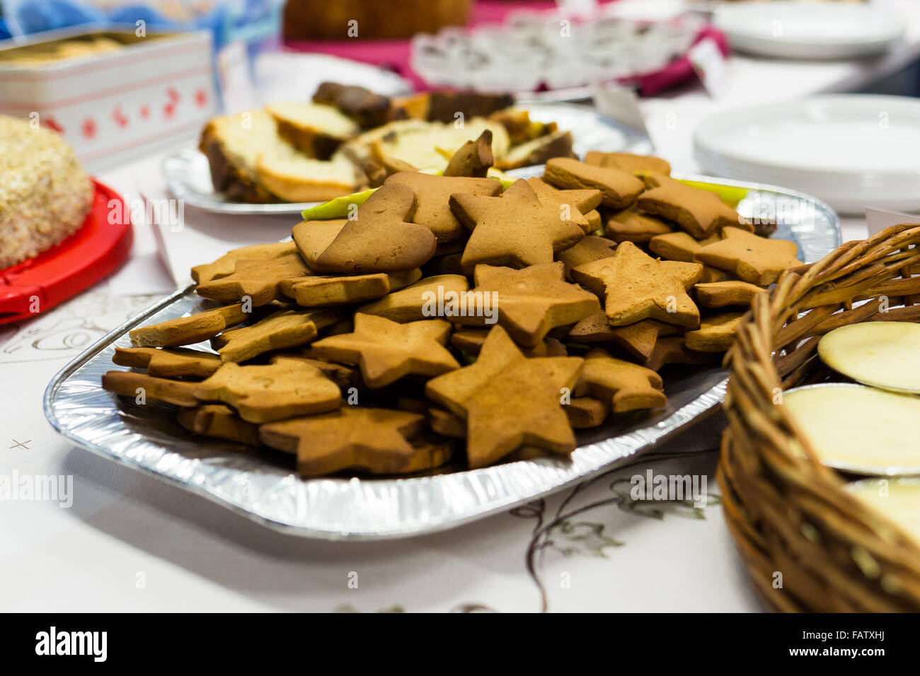 Plate withs homemade sweets Stock Photo - Alamy