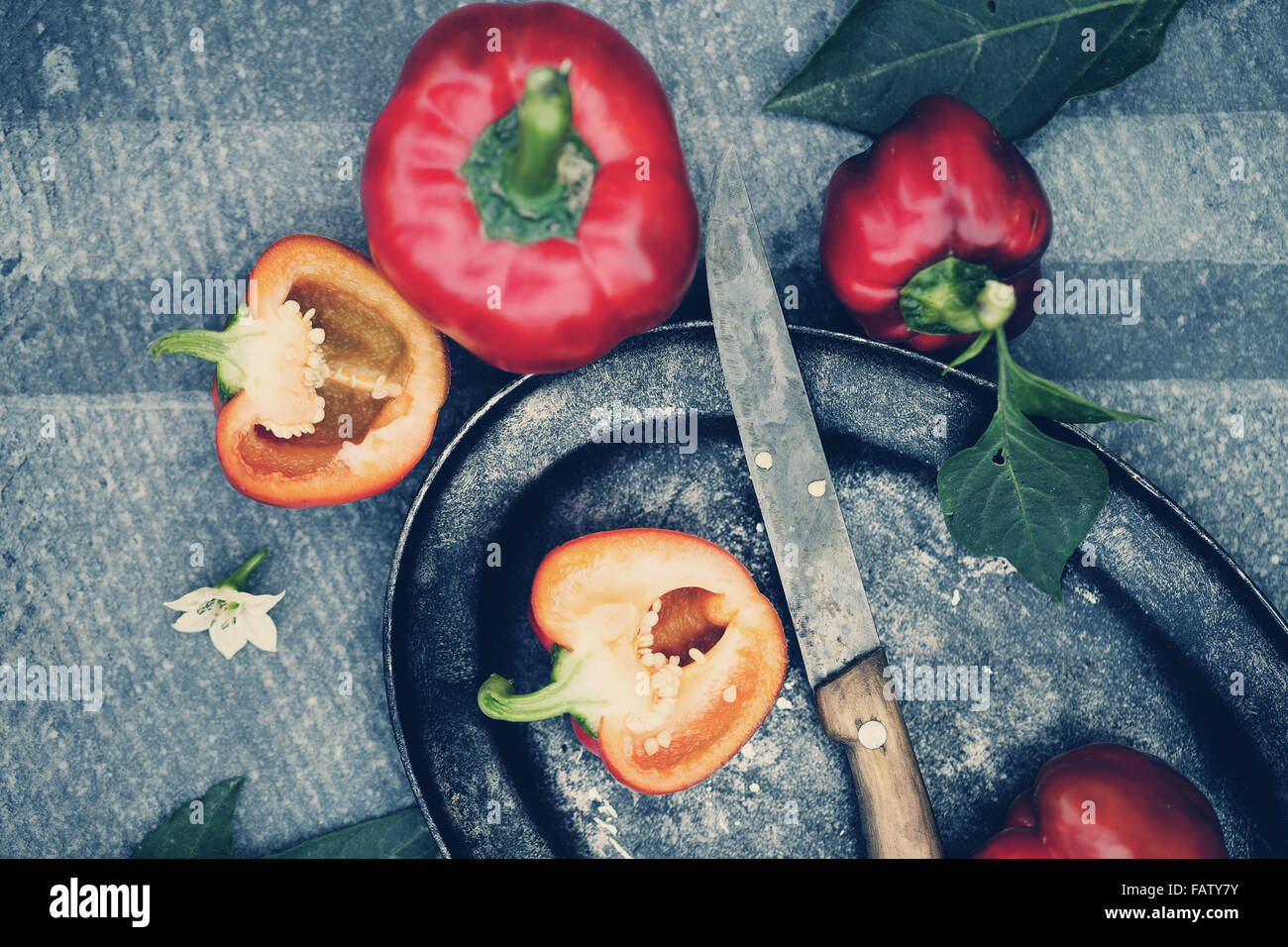 pepper, top view Stock Photo - Alamy