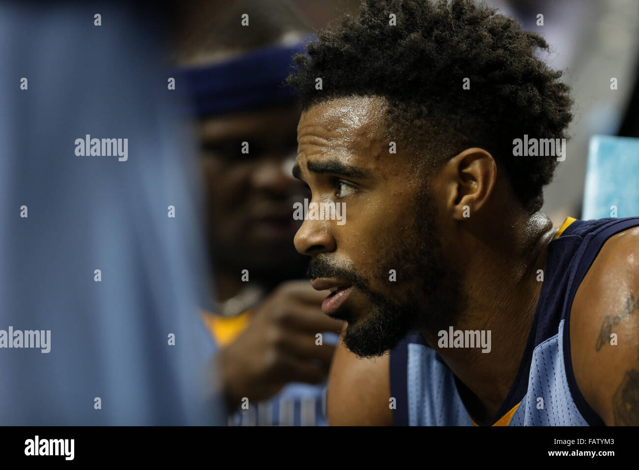 Portland, Oregon, USA. 4th January, 2016. MIKE CONLEY (11) listens ...