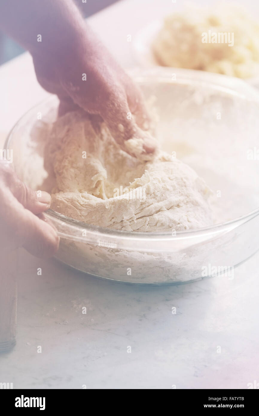 knead the dough Stock Photo - Alamy