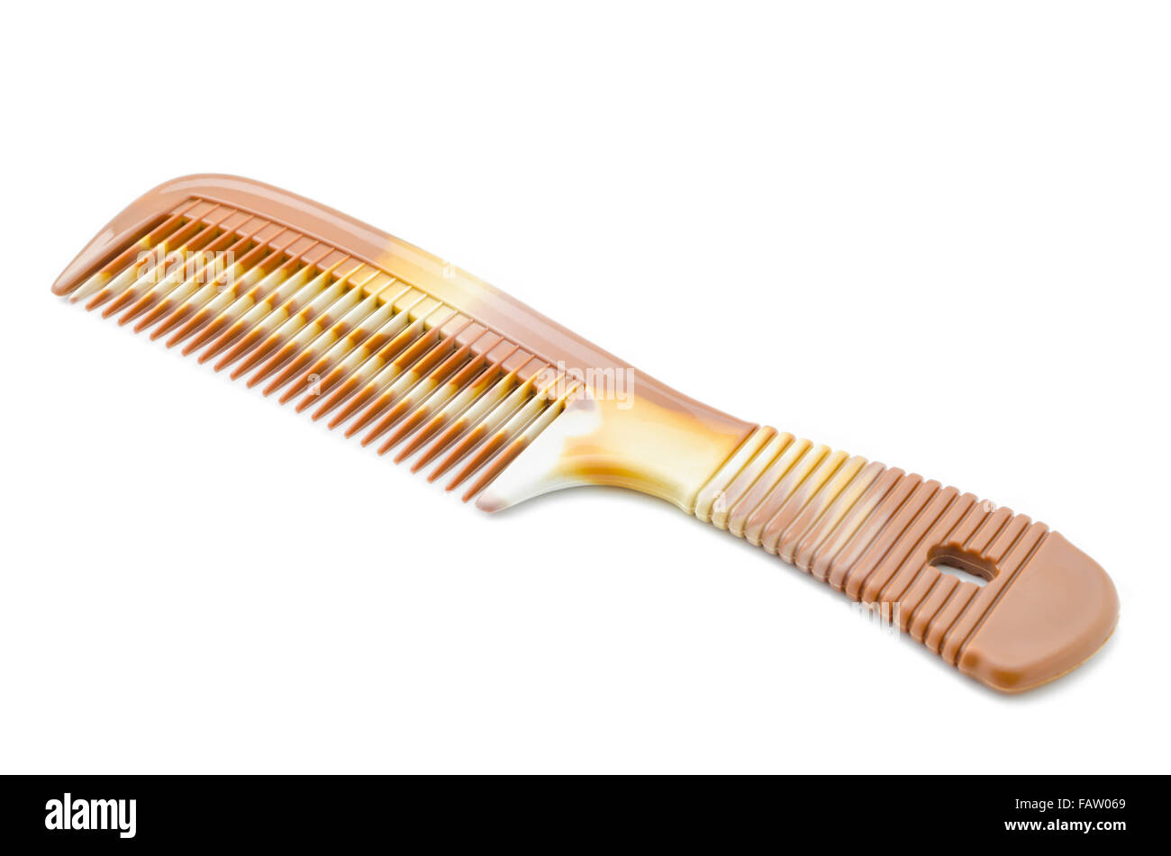 Hair comb isolated on white background Stock Photo - Alamy
