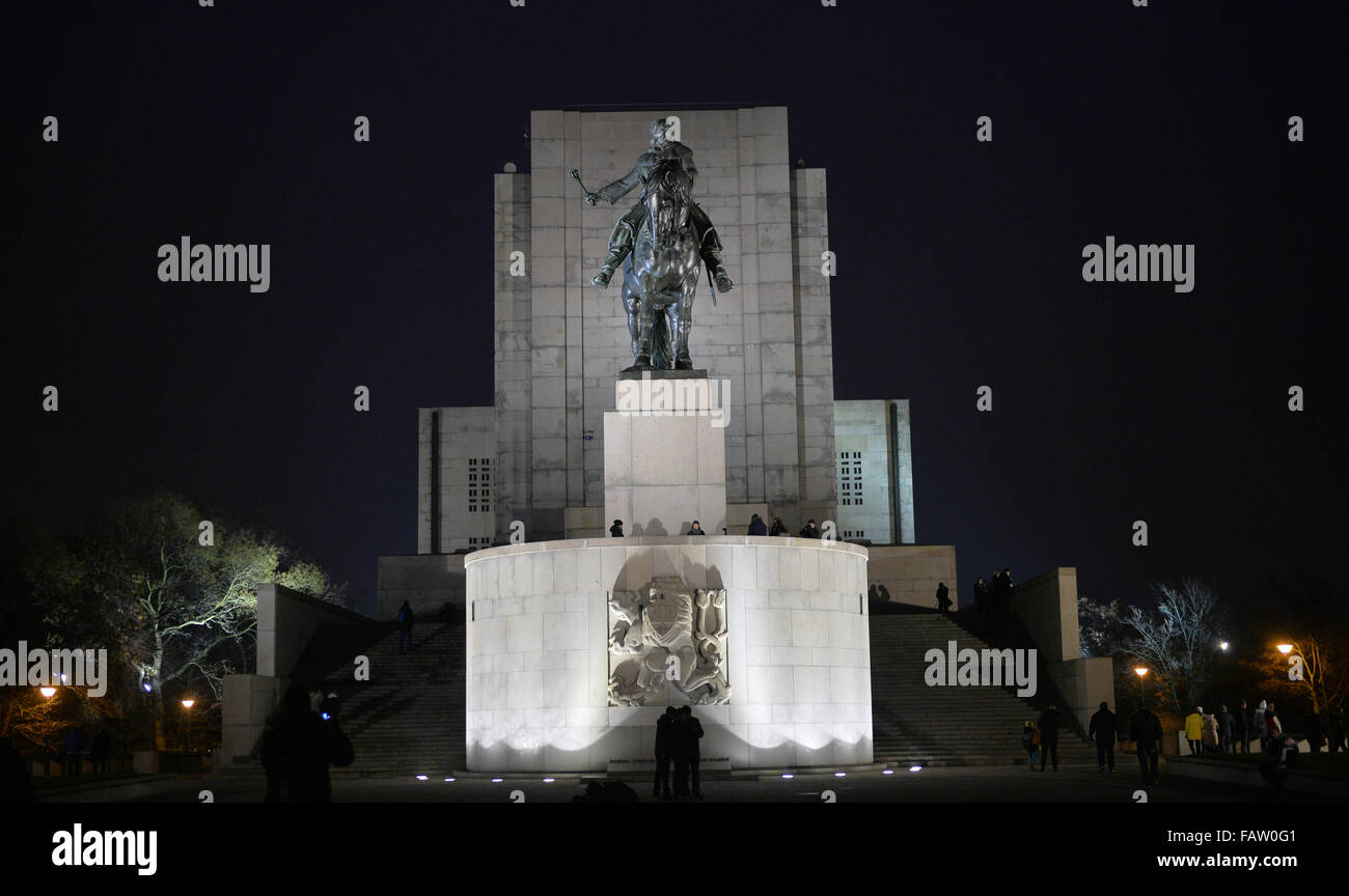Jan Zizka statue at the Vitkov National Memorial Stock Photo - Alamy