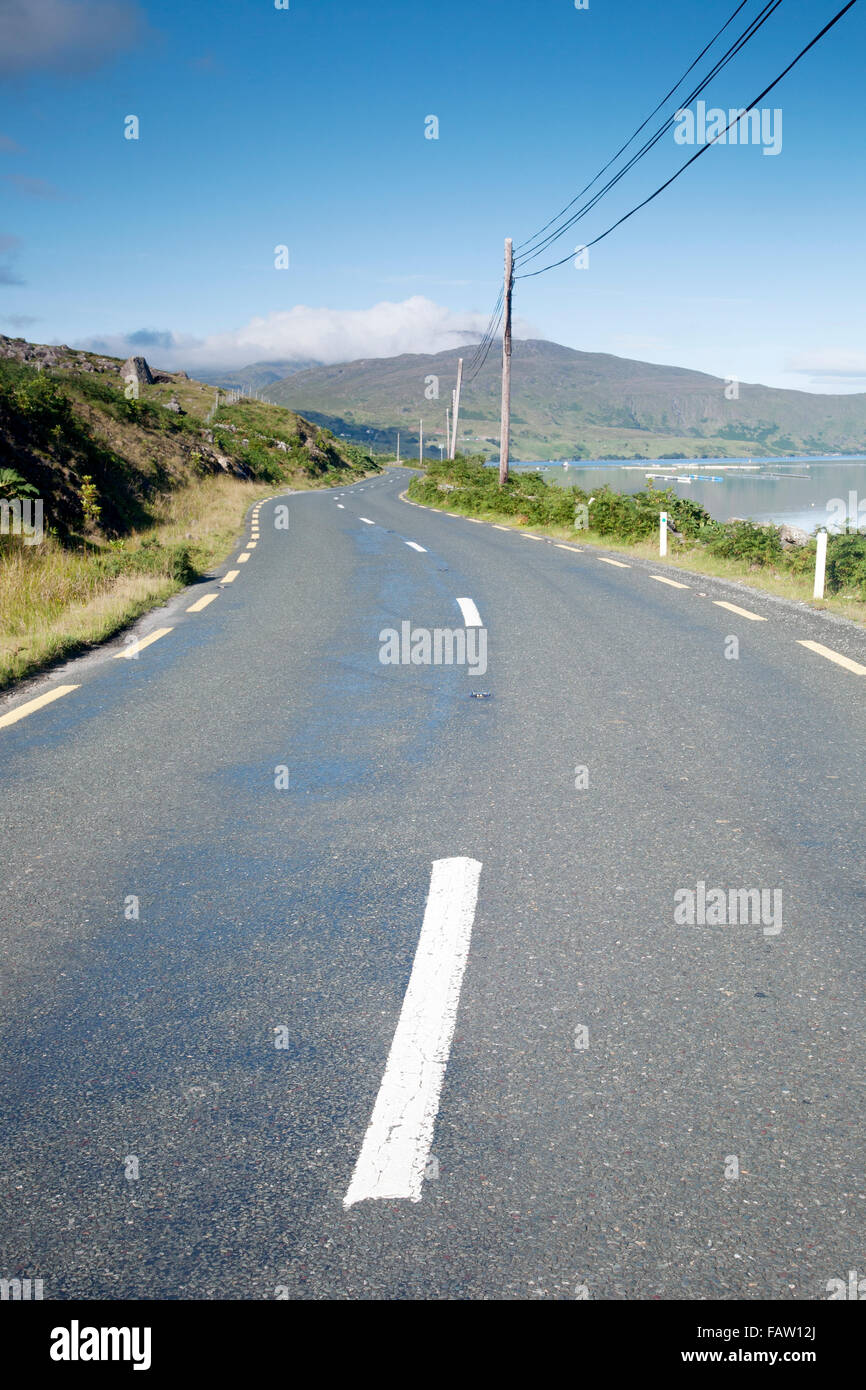 Open Road in Connemara National Park; Galway; Ireland Stock Photo - Alamy