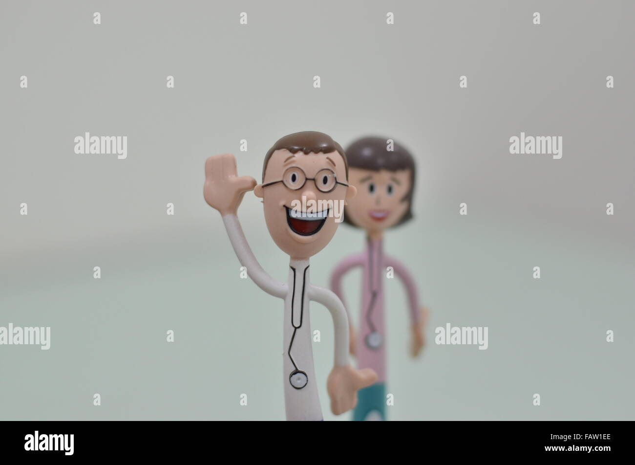Doctor saying hello!! U doing well Stock Photo - Alamy