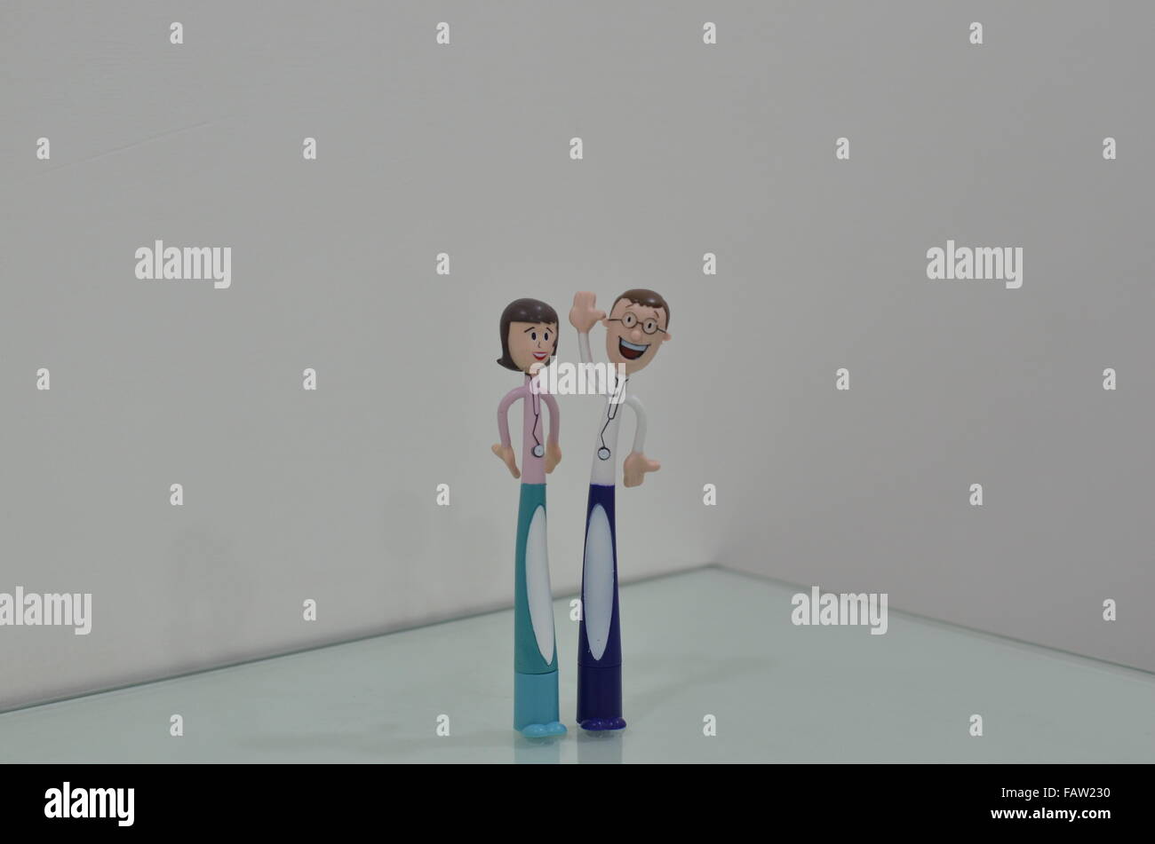 Doctor saying hello!! U doing well Stock Photo - Alamy