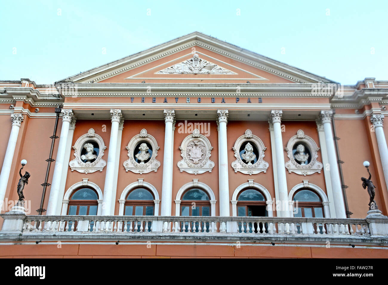 Da Paz theater Belem Para Brazil Stock Photo - Alamy