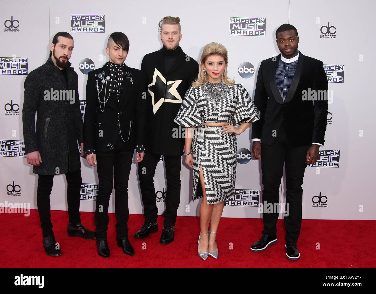 American Music Awards 2015 (AMA's) - Arrivals Featuring: Pentatonix ...