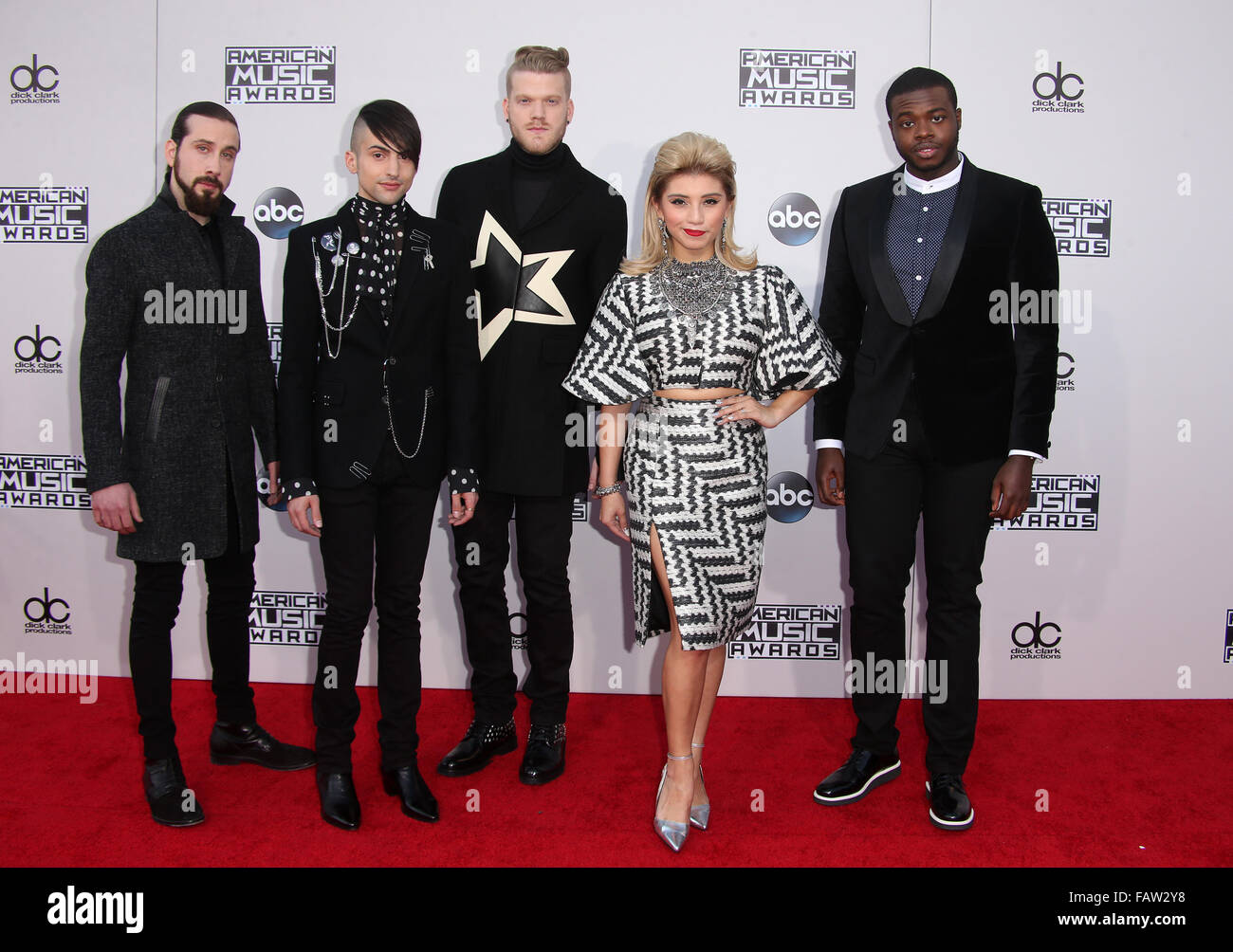 American Music Awards 2015 (AMA's) - Arrivals Featuring: Pentatonix ...