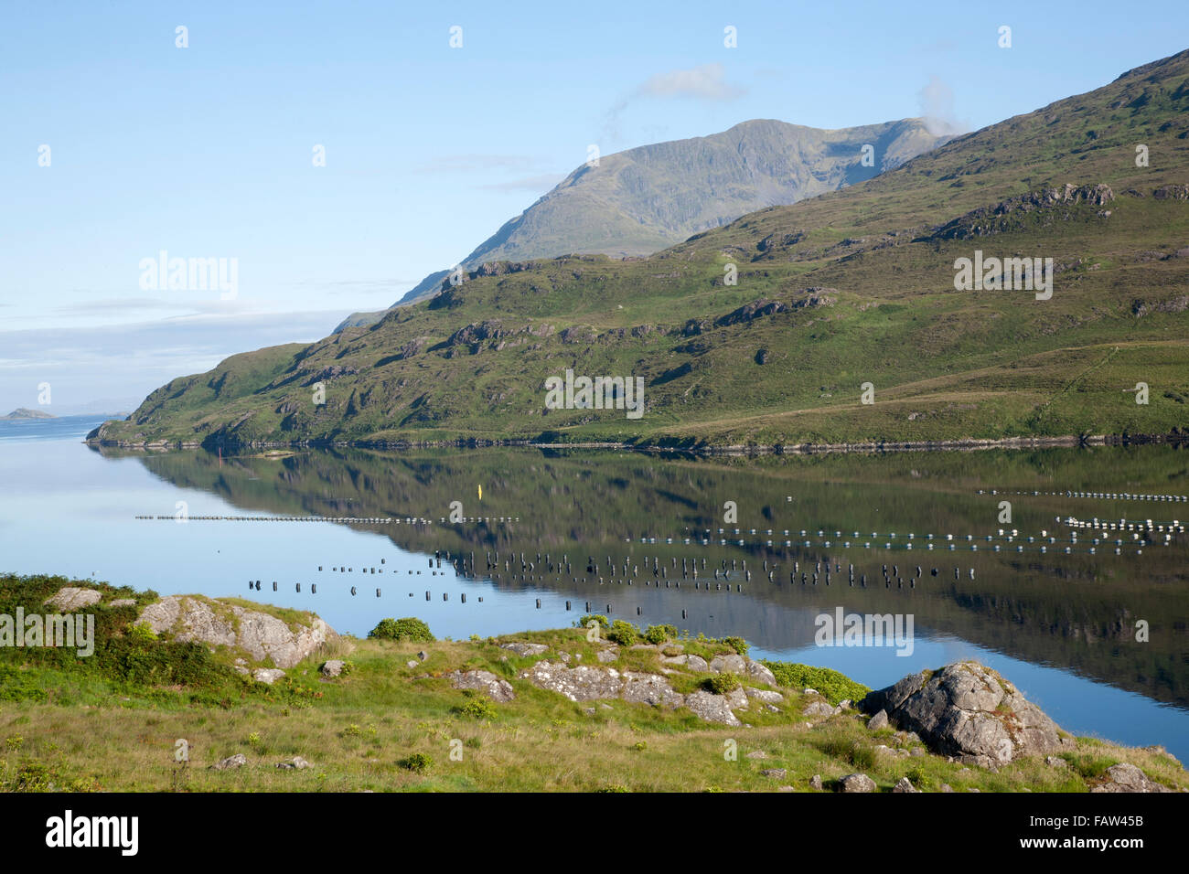 Killary Fjord, Leenane, Connemara National Park, Galway, Ireland Stock ...