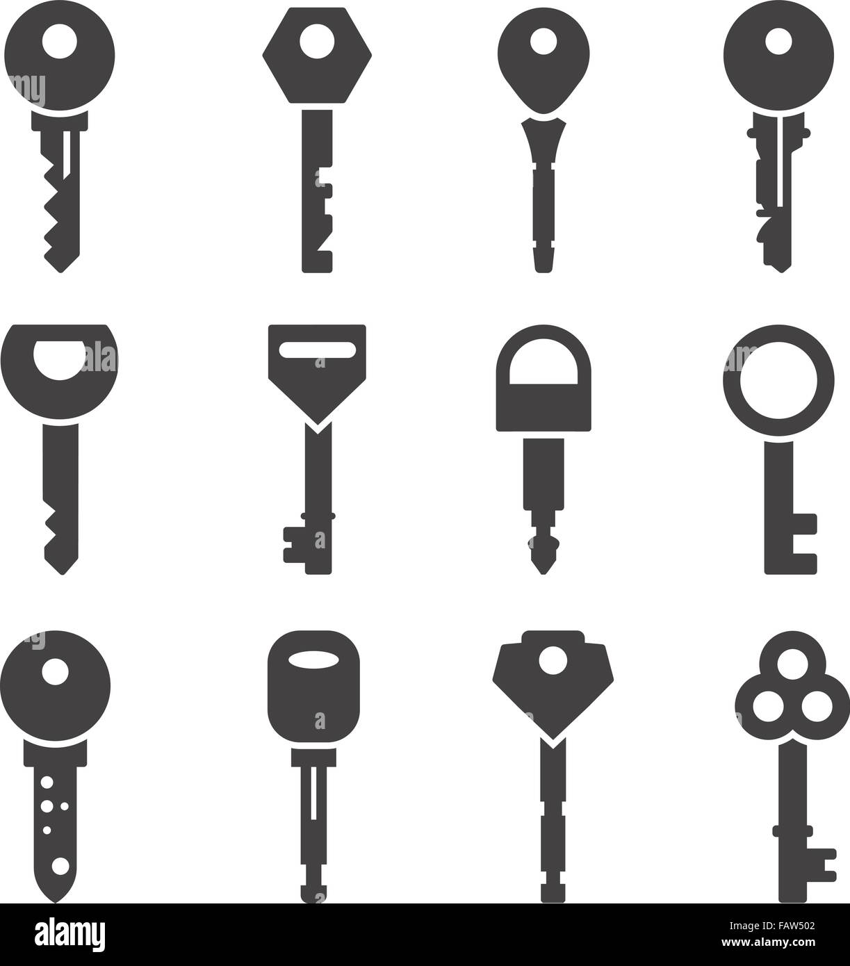 Key icon set Stock Vector Image & Art - Alamy