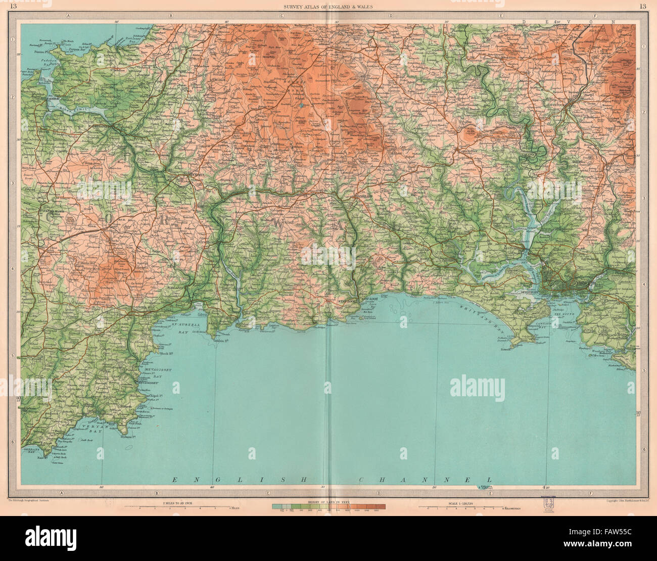 Map of looe hi-res stock photography and images - Alamy