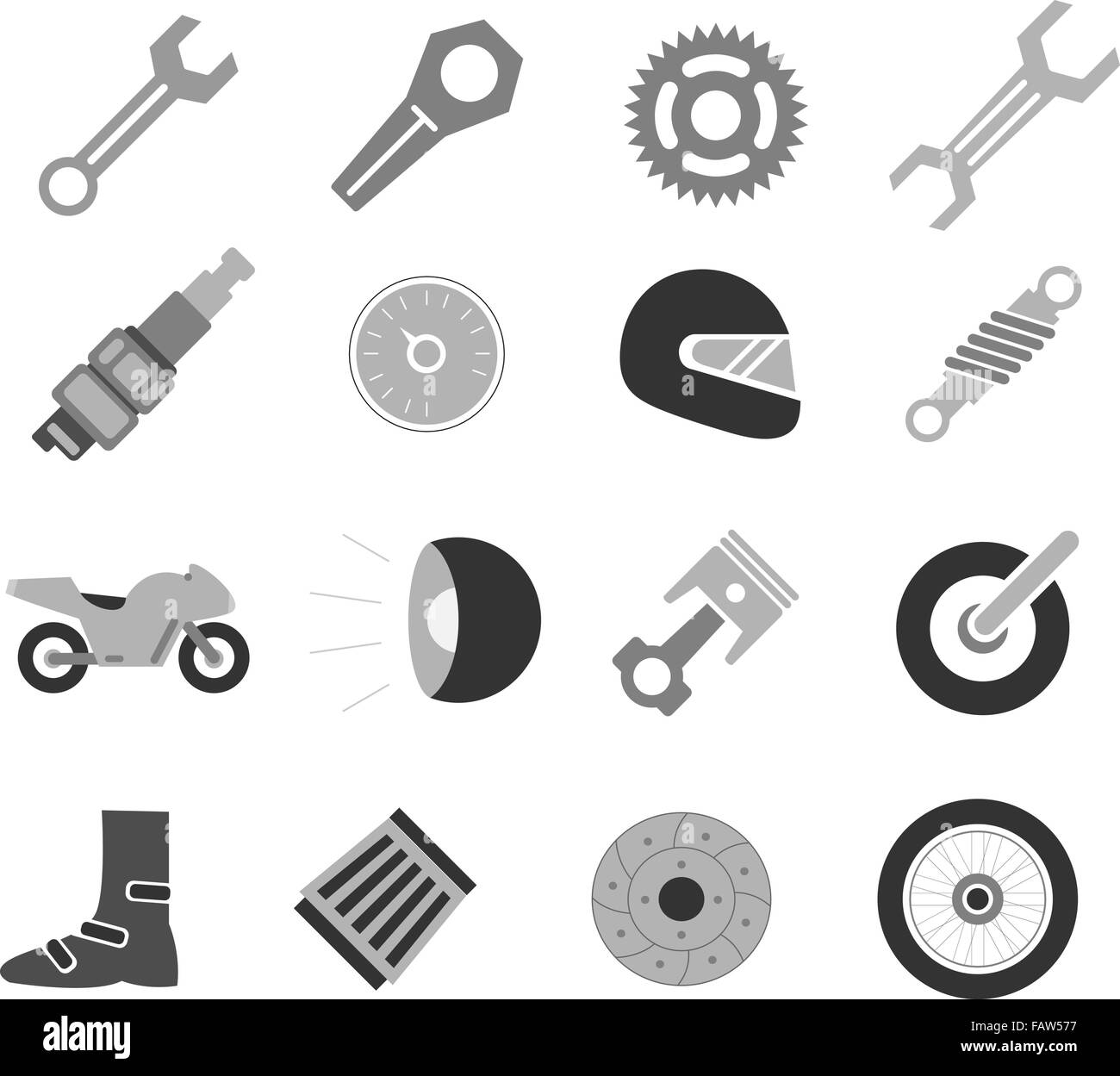 Motorcycle icon set Stock Vector Image & Art - Alamy