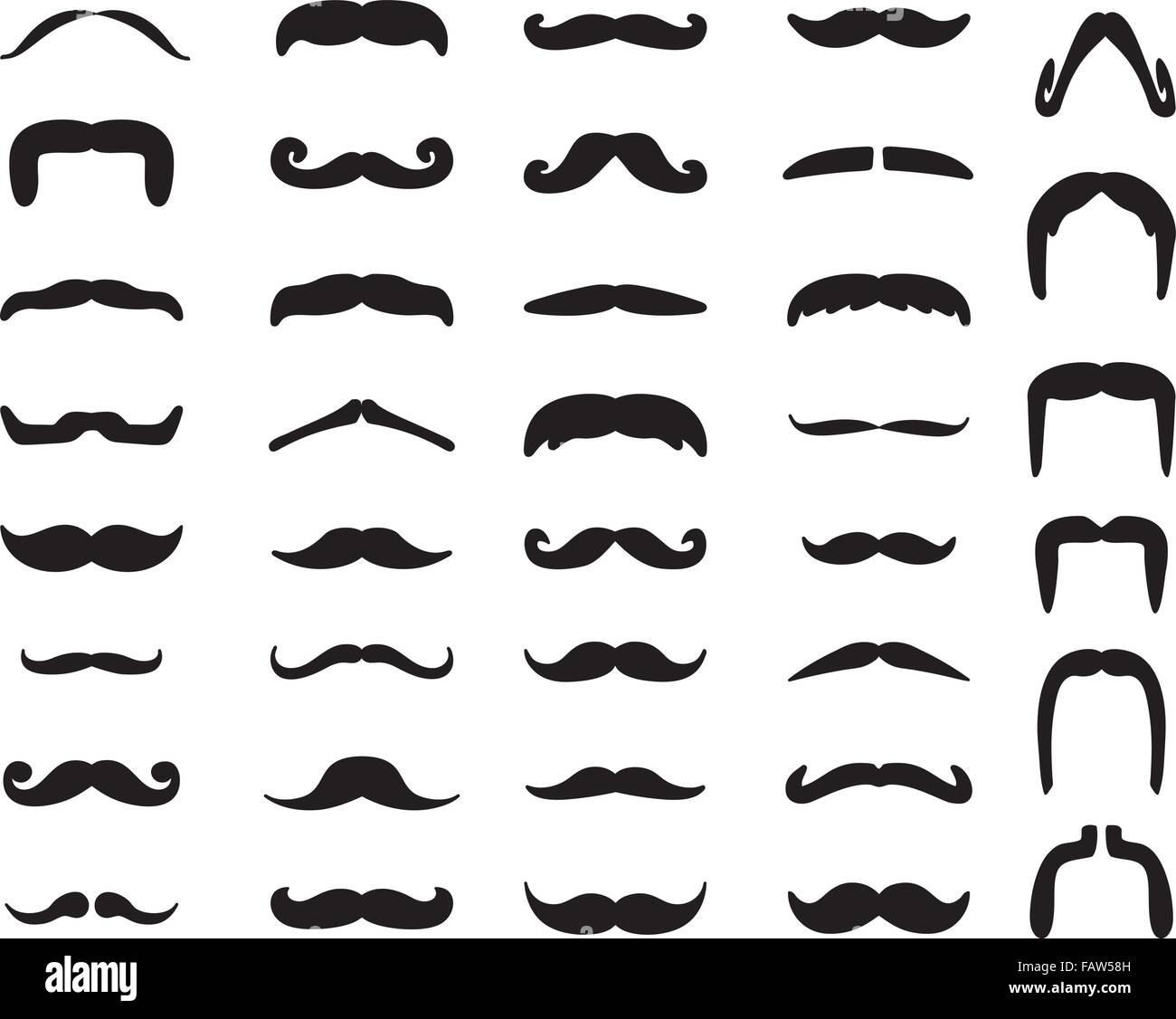 Mustache vector icon set Stock Vector Image & Art - Alamy Mustache vector icon set Stock Vector Image & Art - Alamy