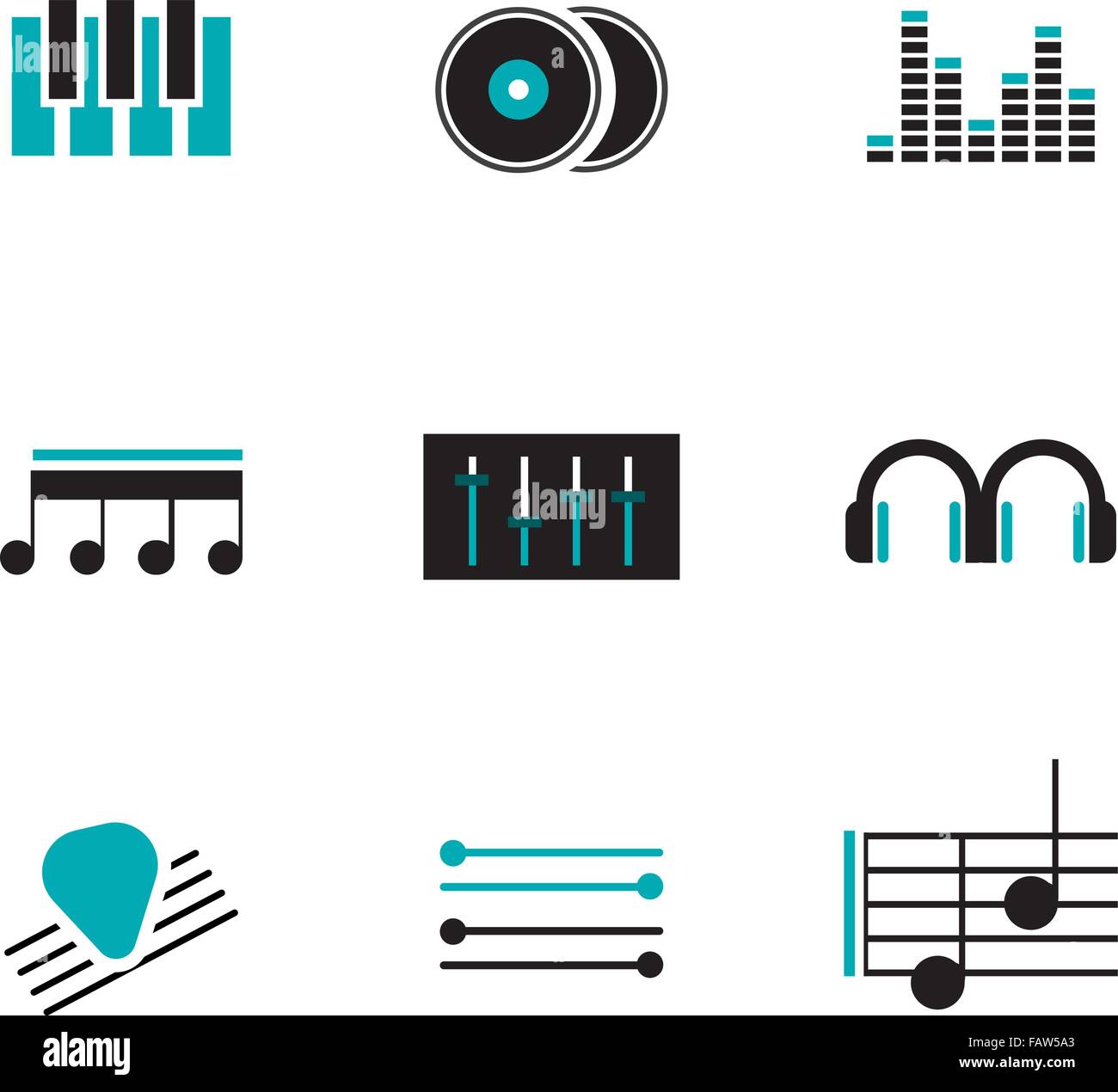 Music logos set Stock Vector Image & Art - Alamy