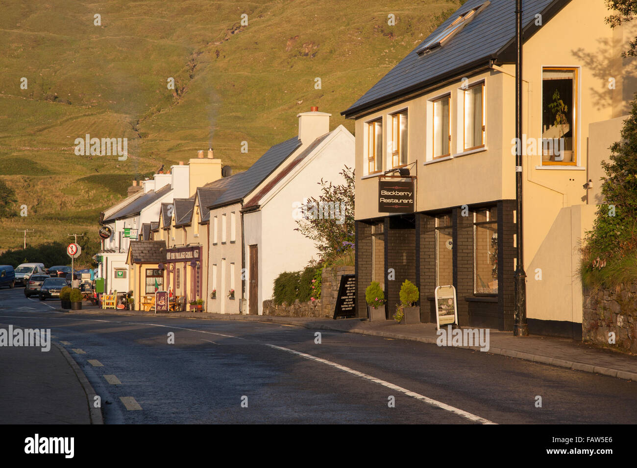 Leenane Village, Connemara National Park, Galway, Ireland Stock Photo ...