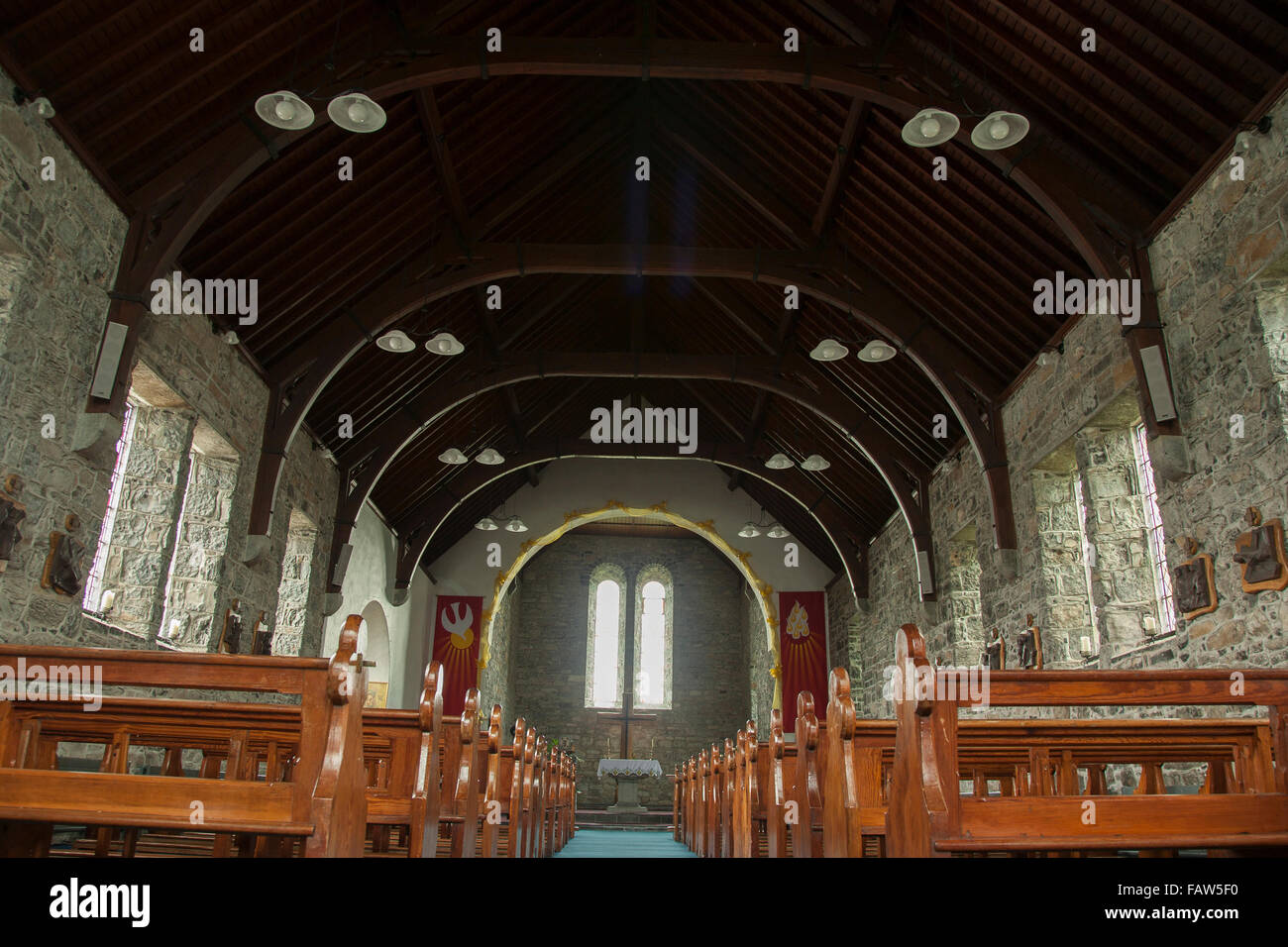 Interior of Church of the Nativity of the Blessed Mary, Kilronan ...