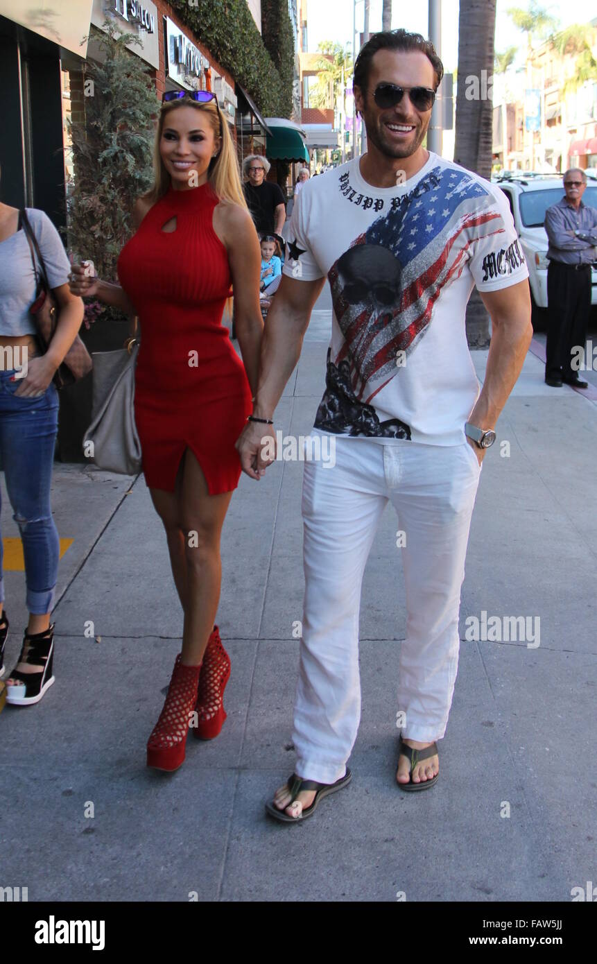 Bastian and Maria Yotta hold hands whilst shopping in Beverly Hills ...