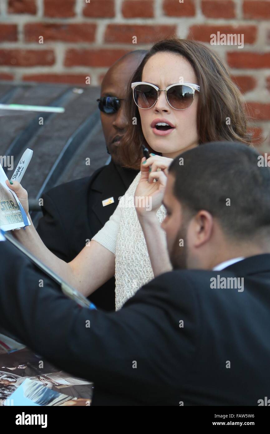 Daisy Ridley seen signing autographs as she arrives at the ABC studios ...