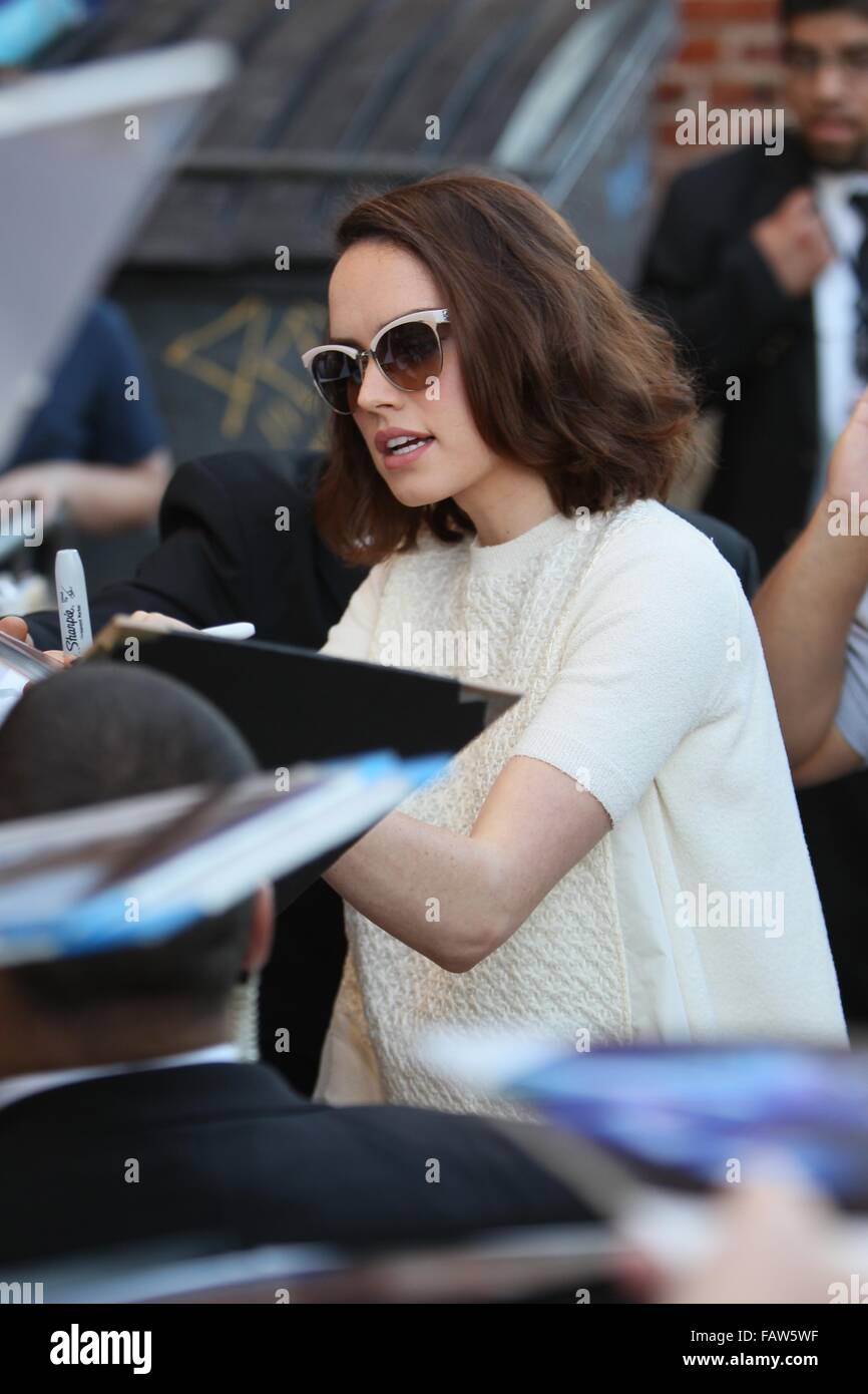Daisy Ridley seen signing autographs as she arrives at the ABC studios ...